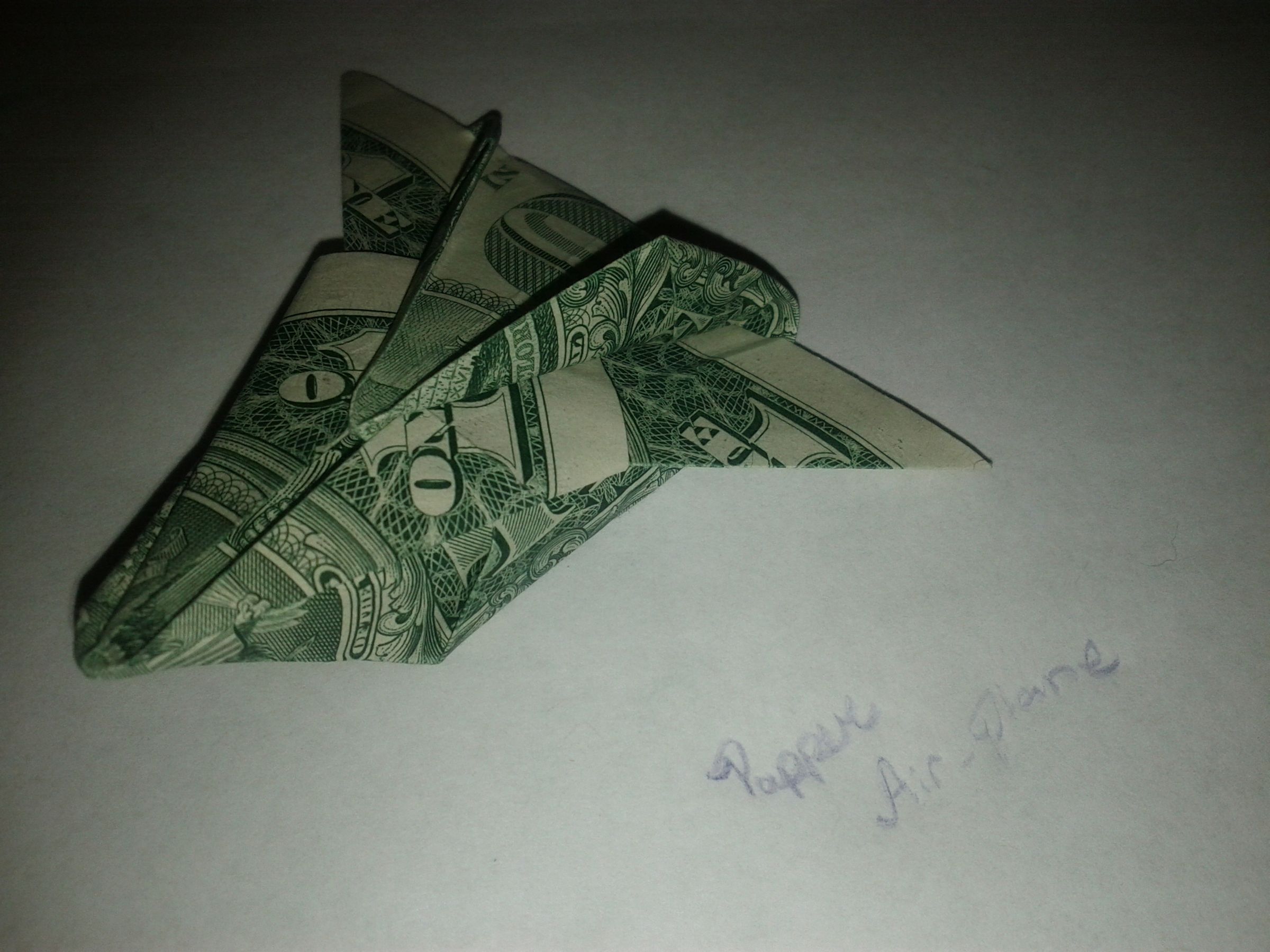 Dollar Airplane Oragami : 13 Steps - Instructables