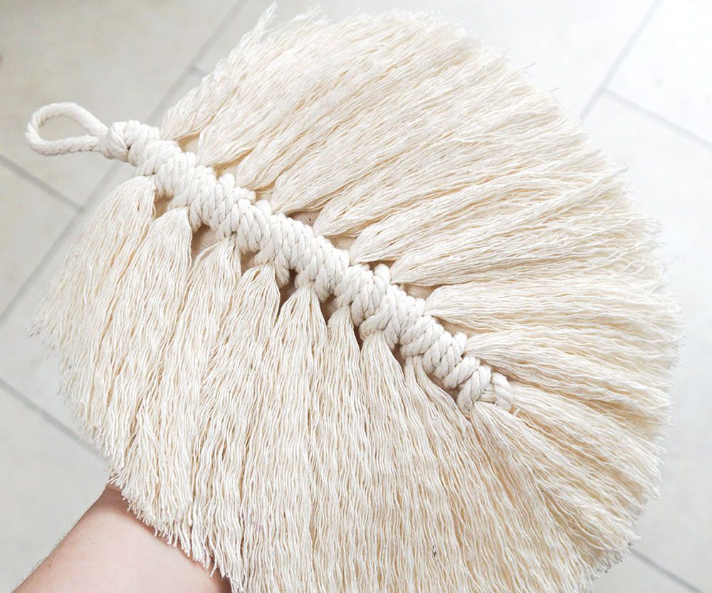 DIY Macramé Feather or Leaf | How to Make Rope Knot Ornaments : 8 Steps ...