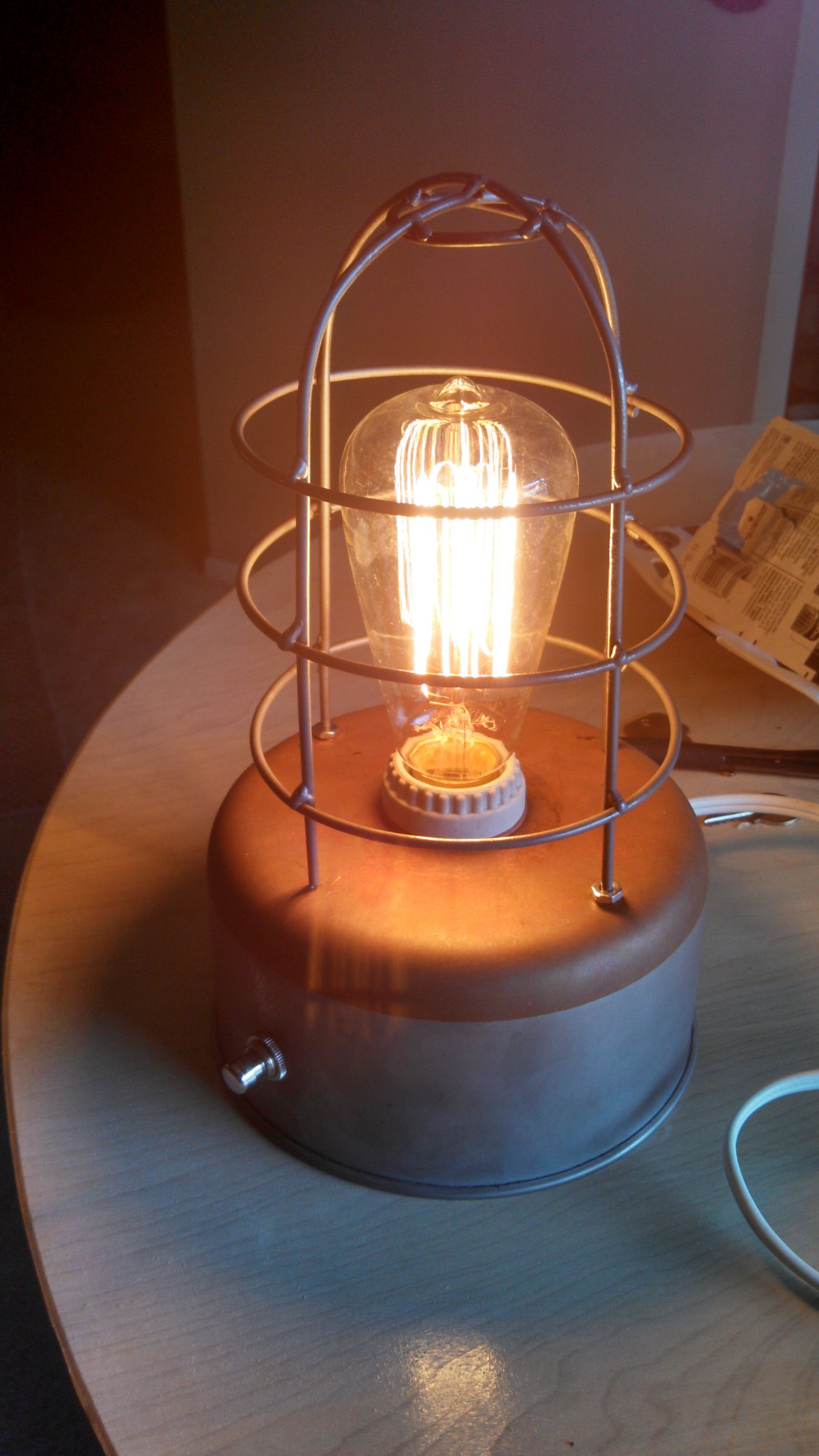 Elegant Industrial Style Lamp Made From Old Cooking Pot. Up-cycle Old ...