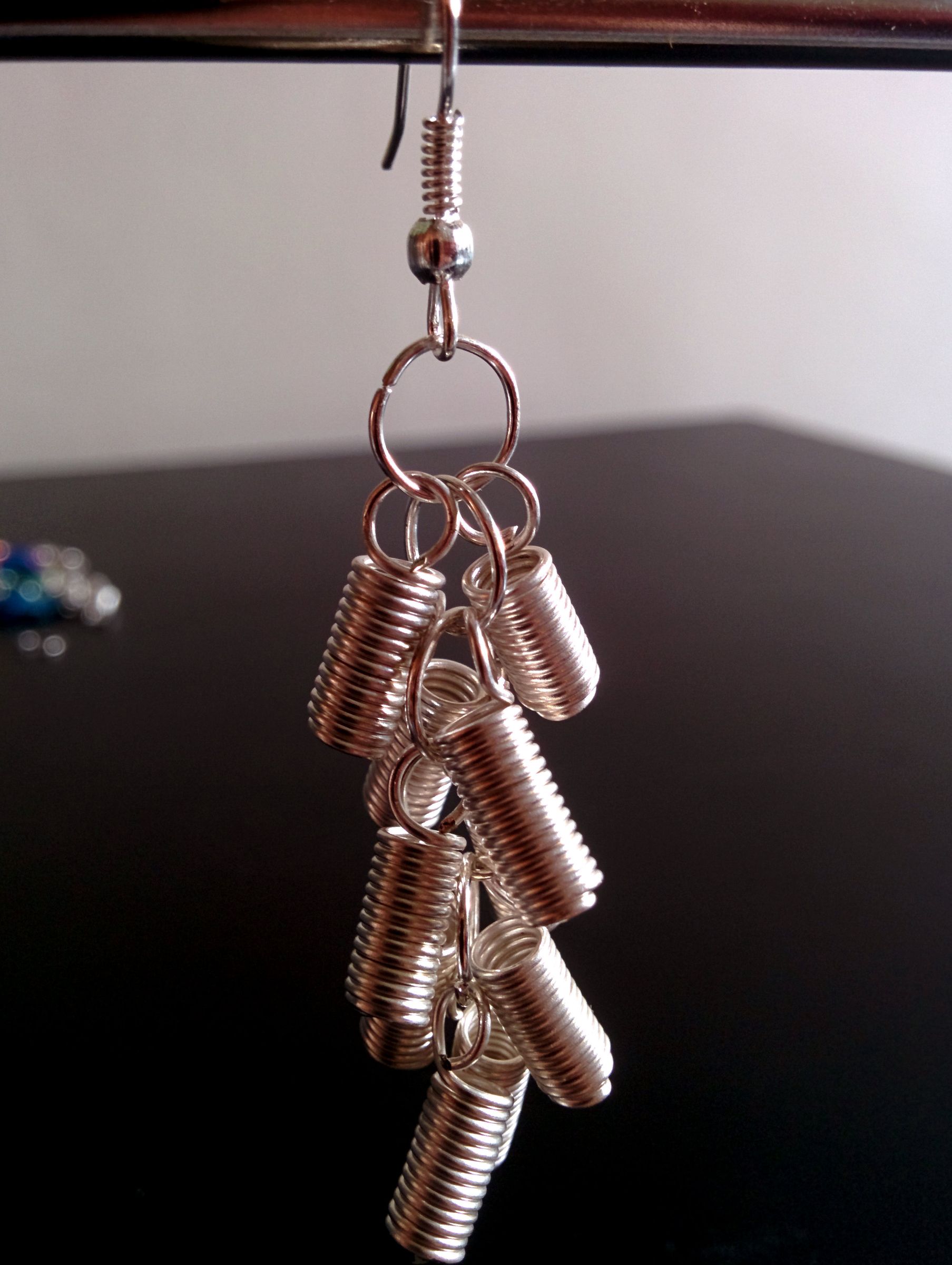 How to Create Cluster Earring Using Wire Coils : 4 Steps (with Pictures ...