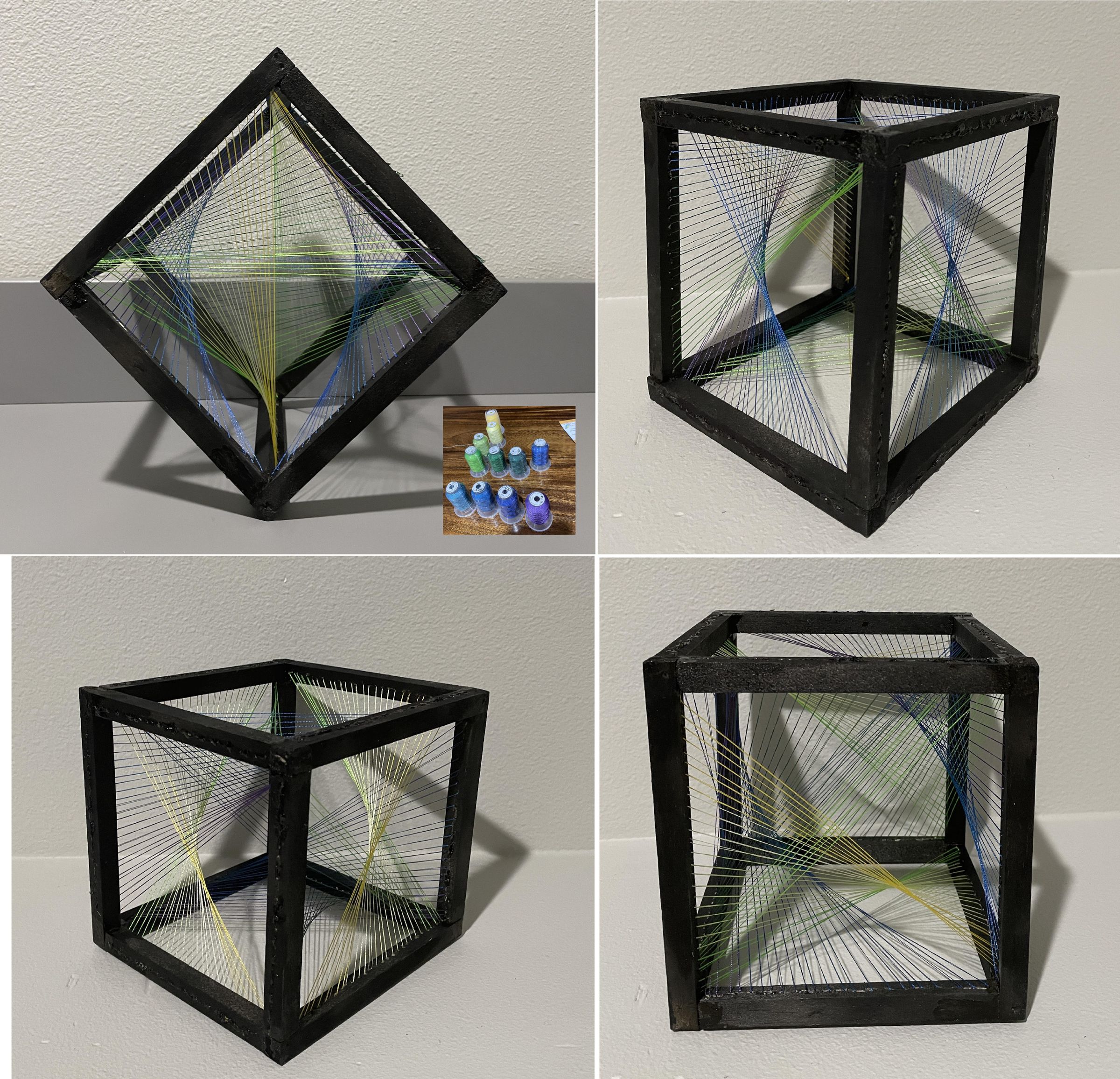 Geometric String Art in Cubes : 7 Steps (with Pictures) - Instructables