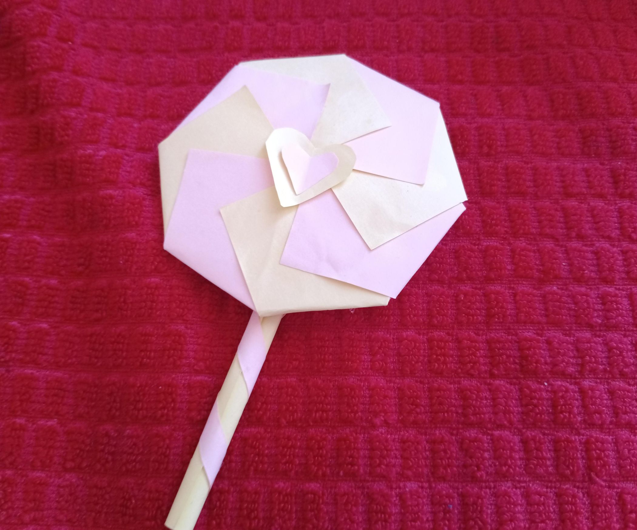 Origami Lollipop ᐠ( ᐛ )ᐟ : 10 Steps - Instructables