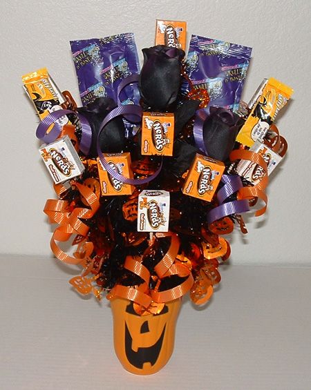 Halloween Decorations: Halloween Candy Bouquet : 5 Steps - Instructables