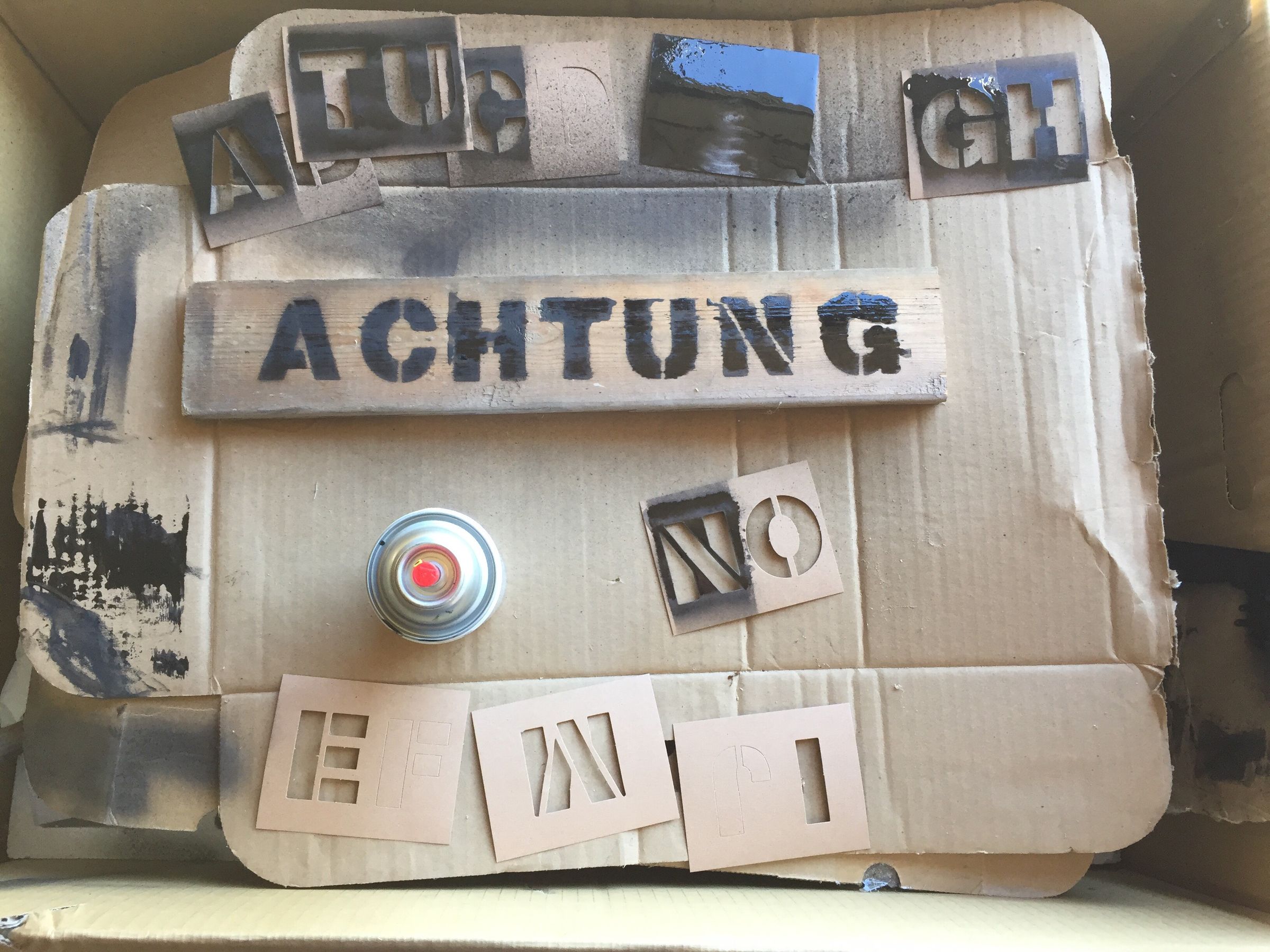 WW2 German Mine Sign : 6 Steps - Instructables