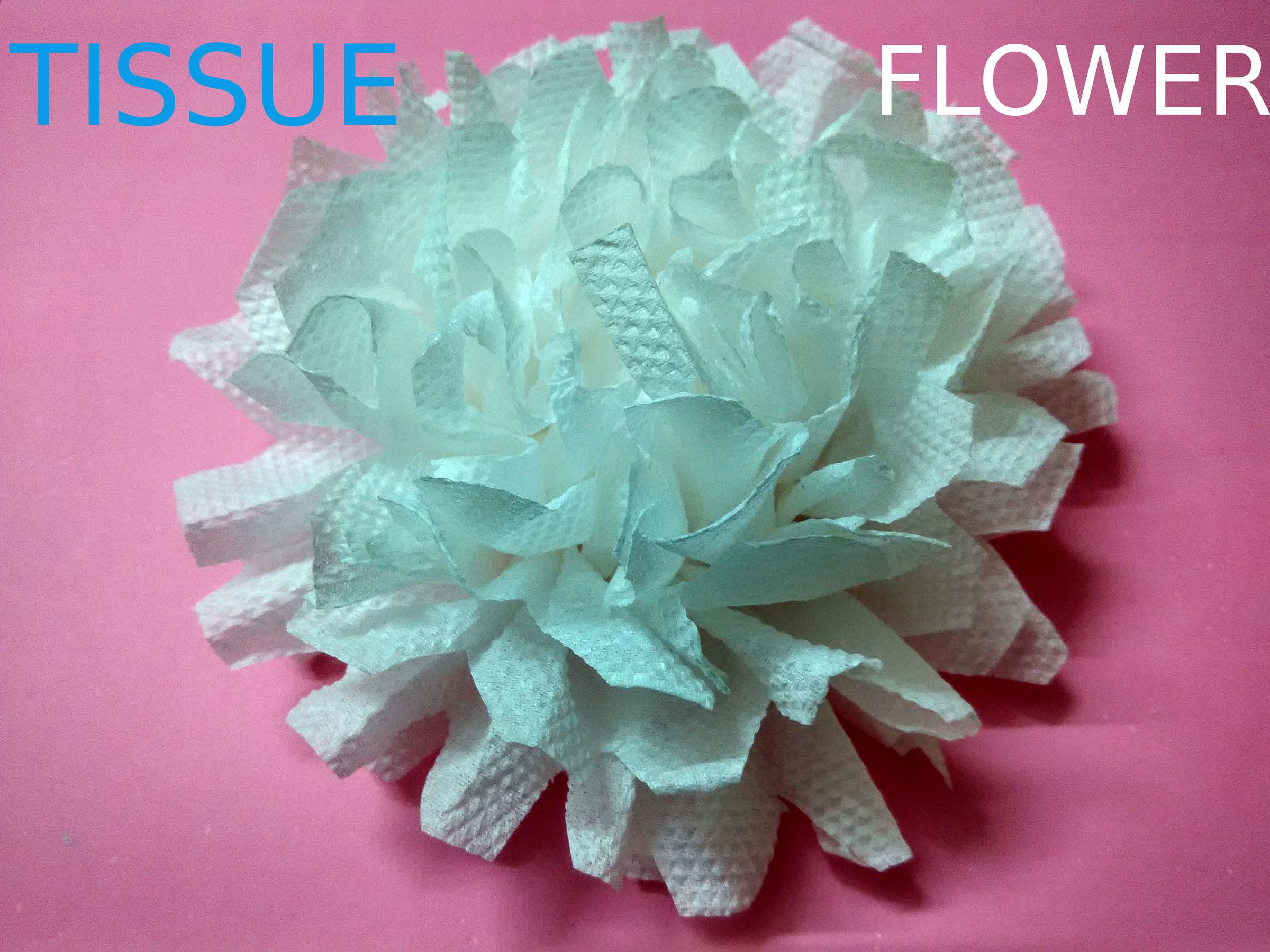 SIMPLE TISSUE FLOWER : 7 Steps (with Pictures) - Instructables