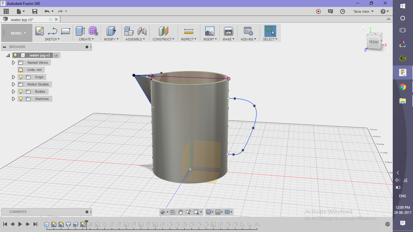 Easy Way to Make a Water Jug Using Fusion 360 : 5 Steps (with Pictures ...