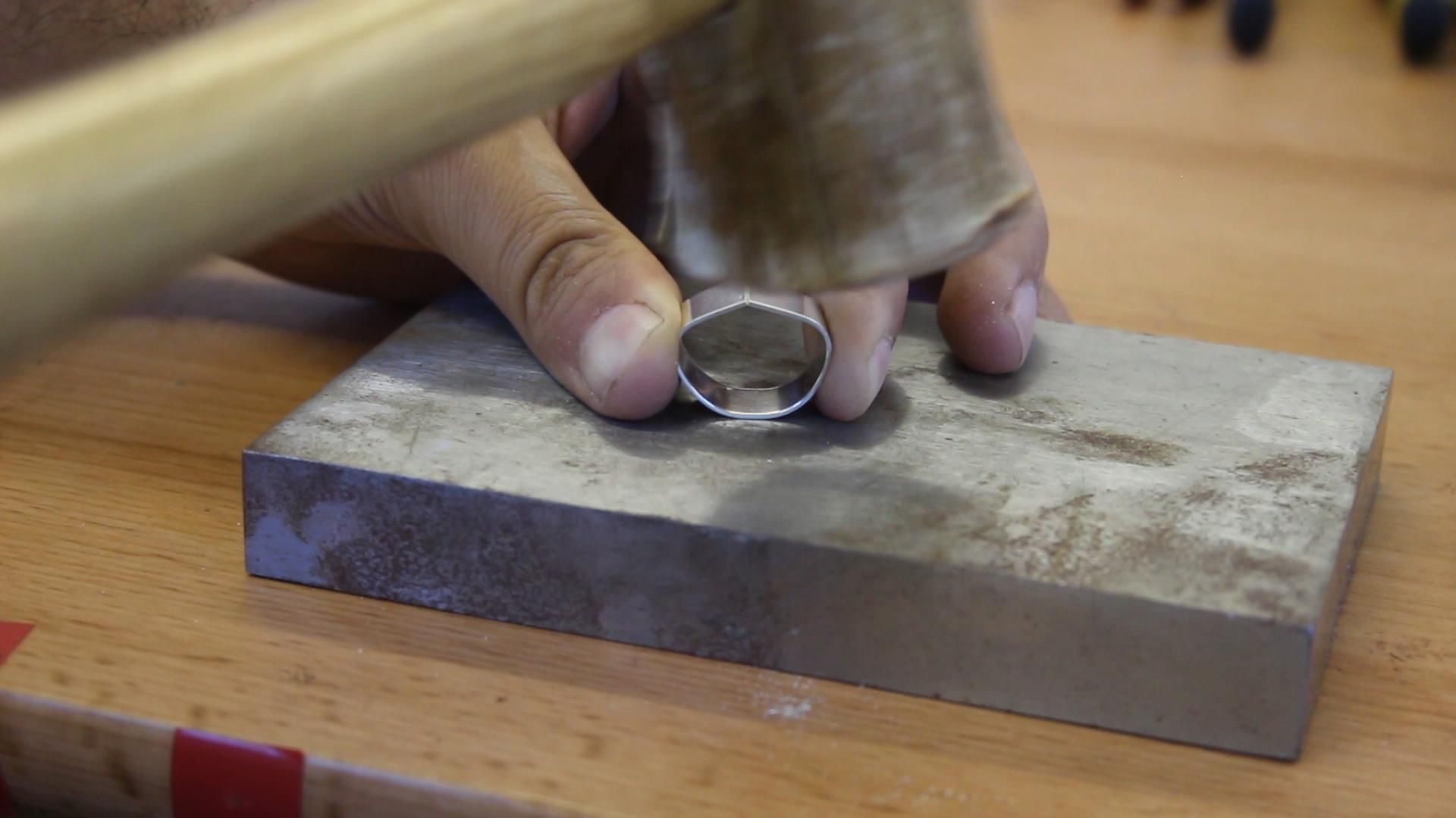 Damascus Steel and Silver Spinner Ring : 11 Steps (with Pictures ...