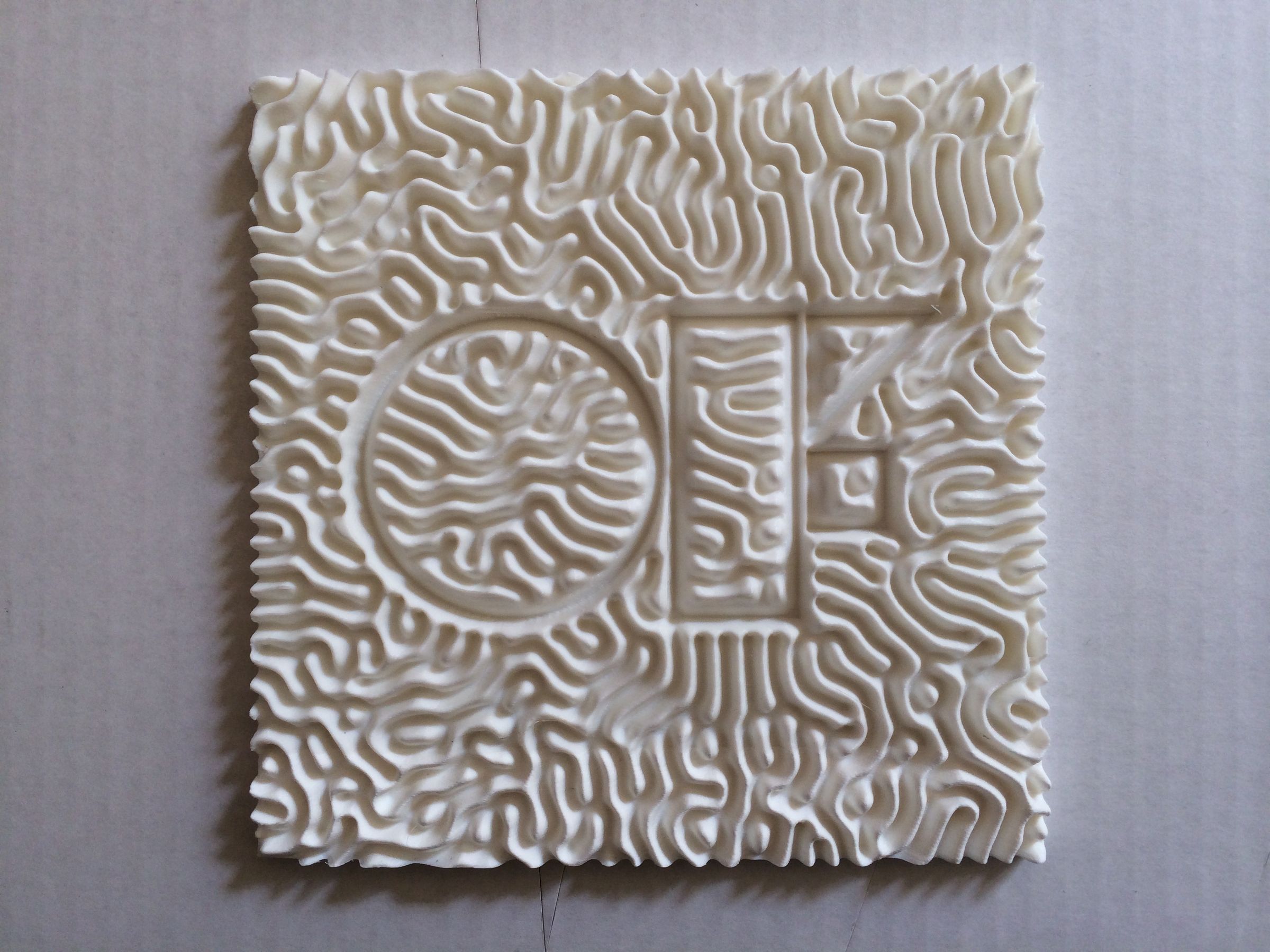 3D Printed Reaction Diffusion Patterns : 4 Steps (with Pictures ...