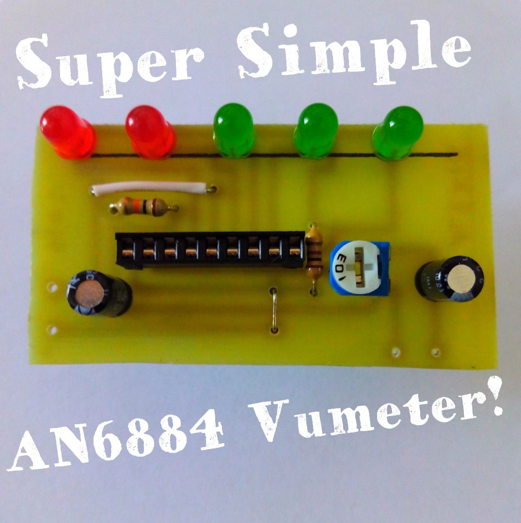 Super Simple AN6884 Vumeter! : 6 Steps - Instructables