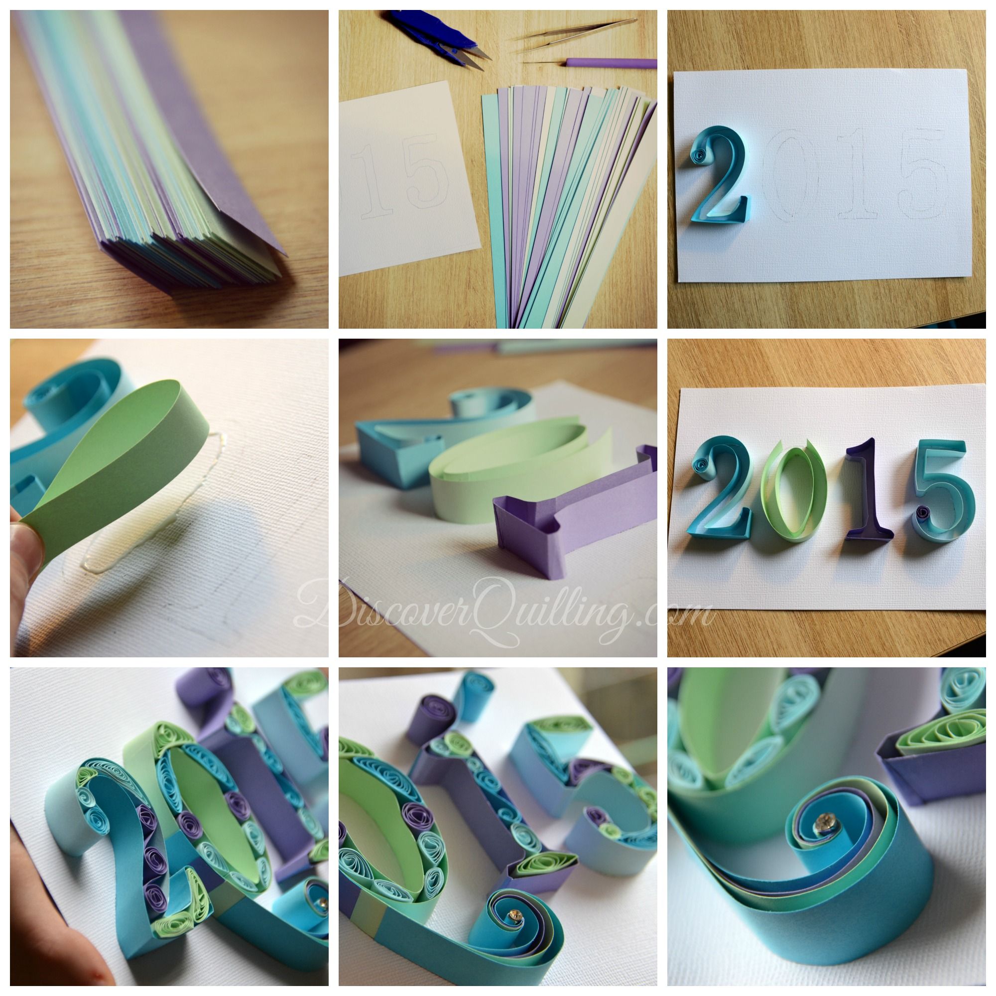 Paper Quilling Numbers 2015 : 6 Steps (with Pictures) - Instructables