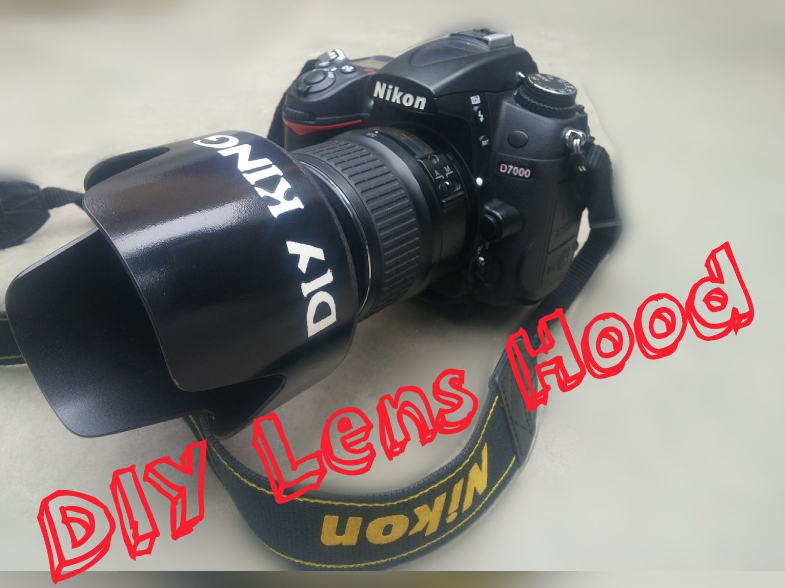 DIY Lens Hood for DSLR Camera : 5 Steps (with Pictures) - Instructables