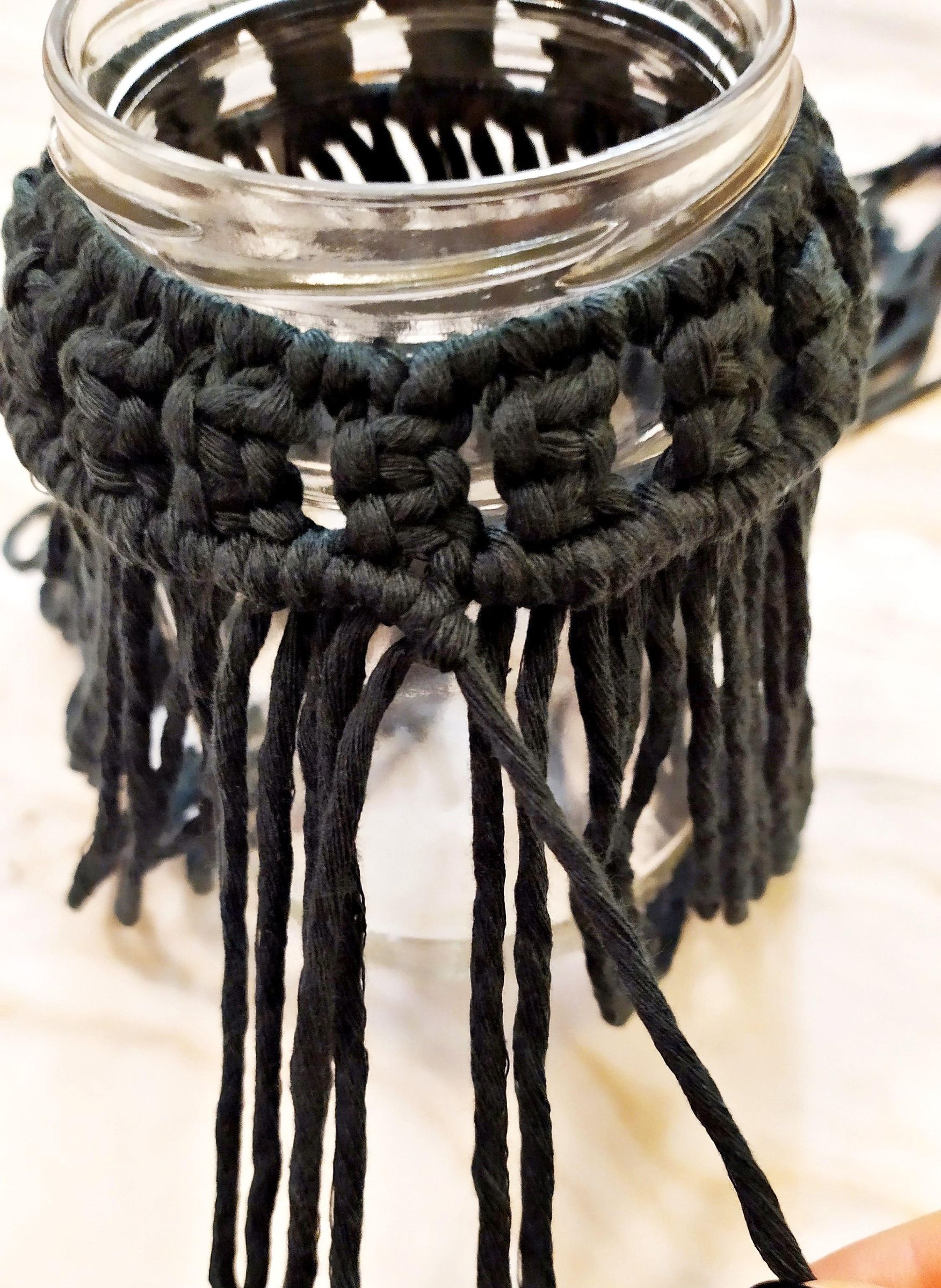 Bohemian Macrame Jar : 9 Steps (with Pictures) - Instructables