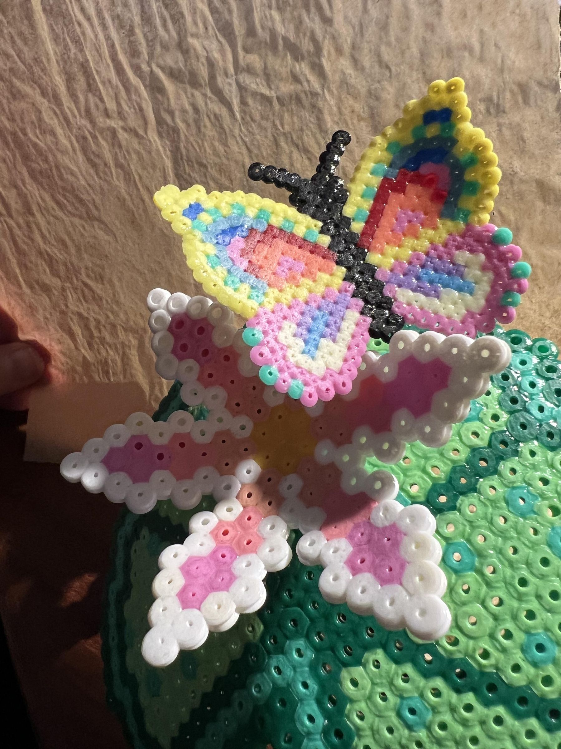 From 2d to 3d - How to Make a Water Lily Hair Bun Holders With Hama ...