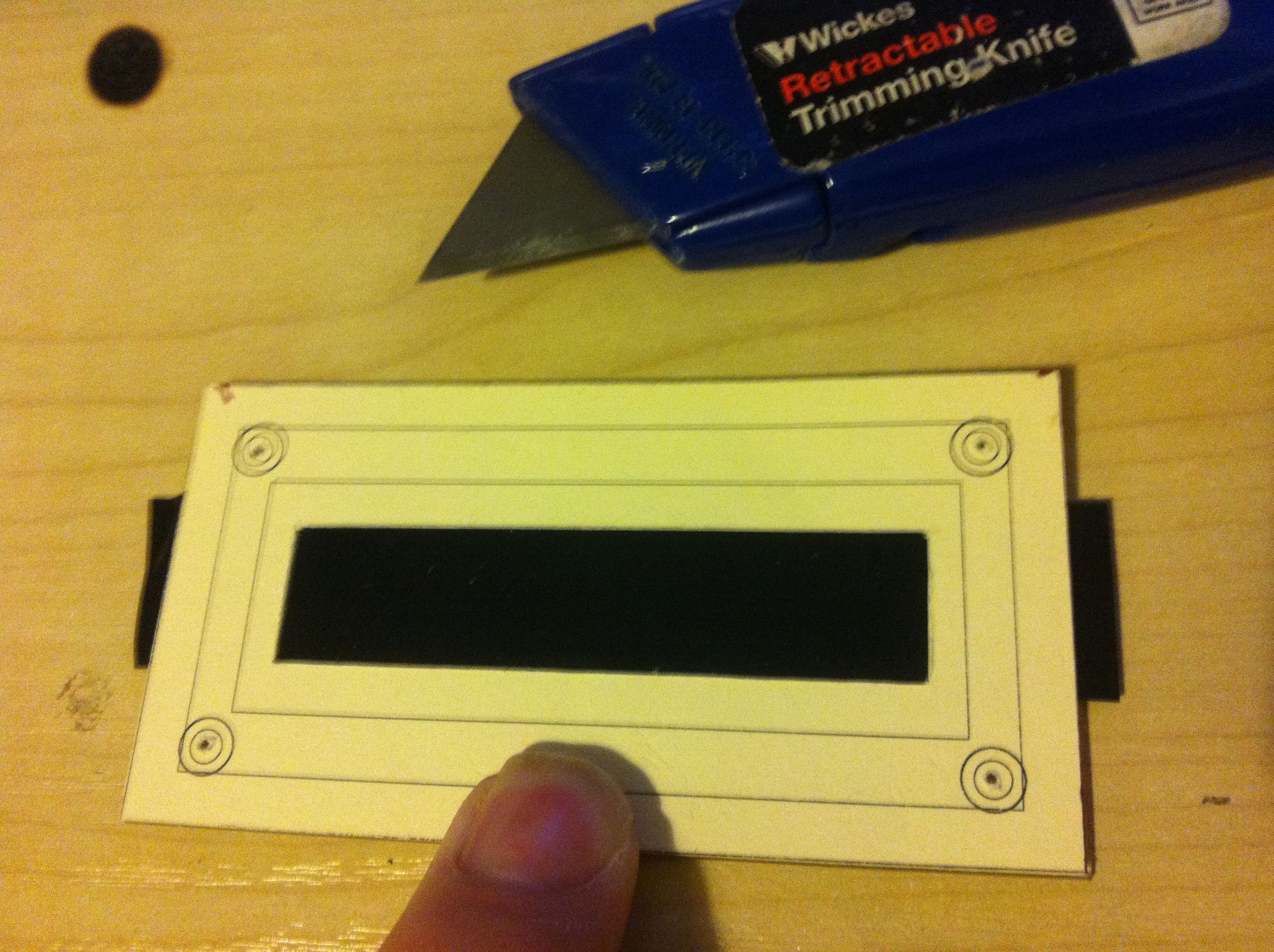 Home Made Bezel / Window for LCD, LED, TFT Displays. : 7 Steps (with ...