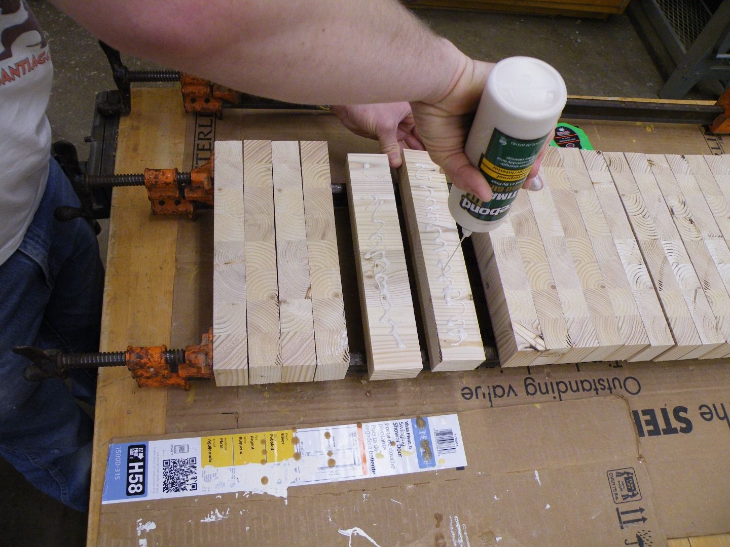 2x4 End Grain Cutting Board / Butcher Block : 13 Steps (with Pictures ...