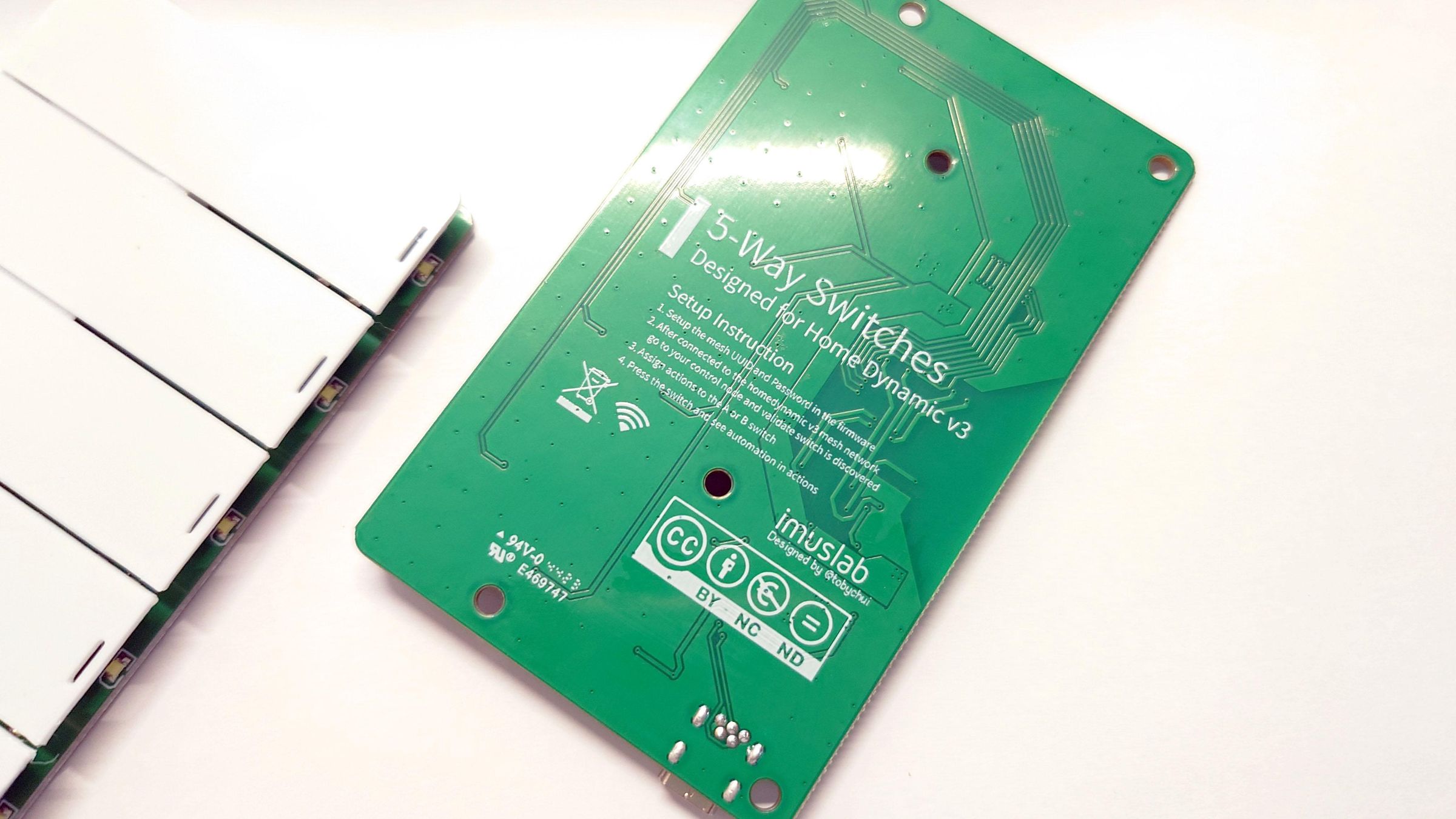 Customizable 5 Buttons WiFi Smart Home Switch (Arduino Compatible ...