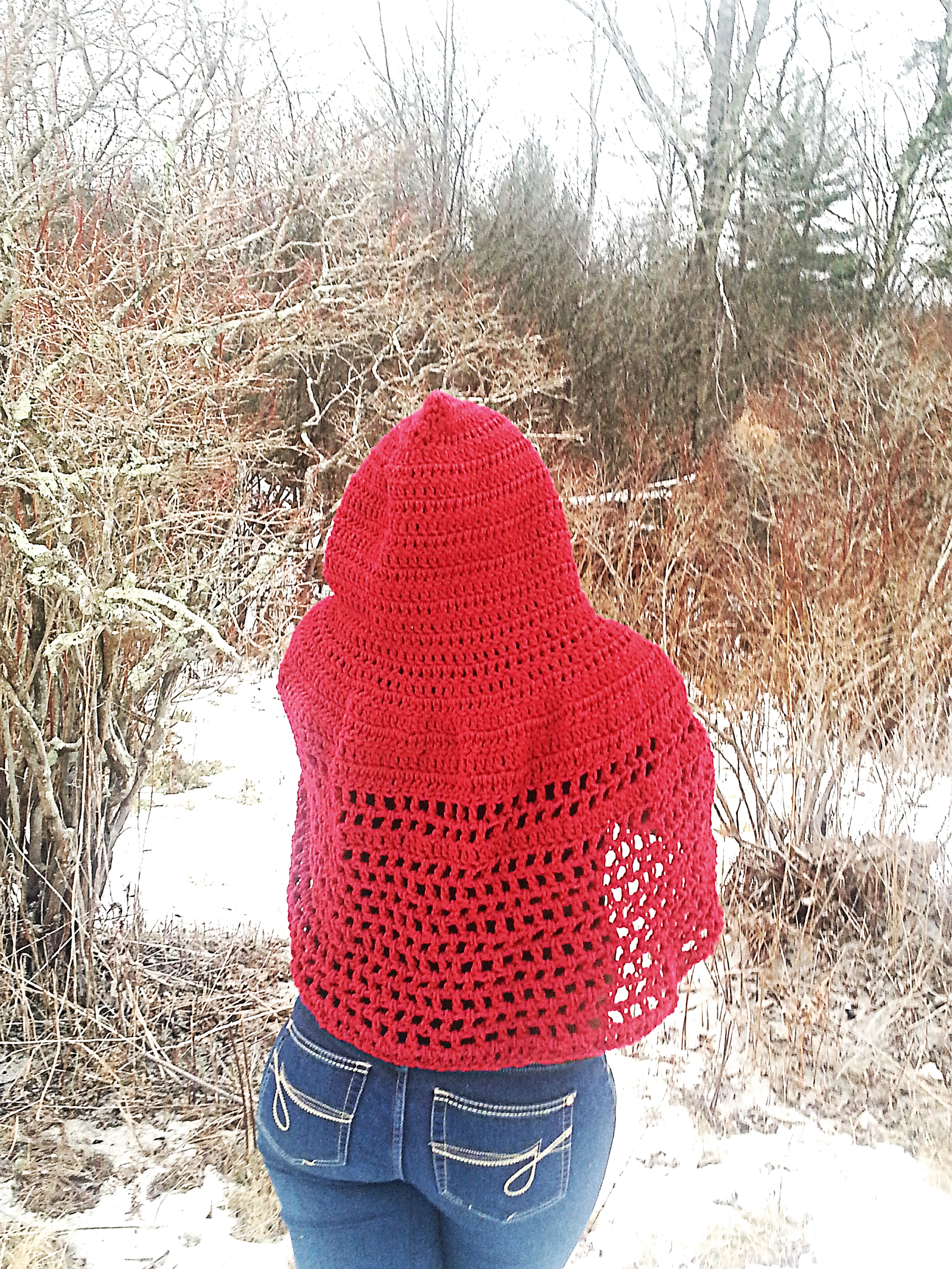 Red Riding Hood Crochet Cape
