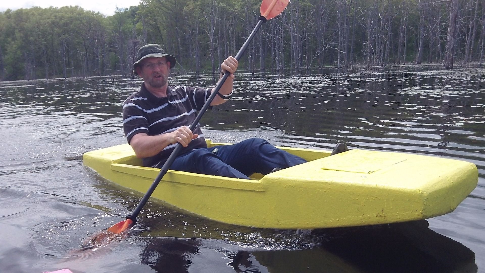 Seafoam Kayak, the Unsinkable Foam Kayak Anyone Can Build, 16 Pounds ...