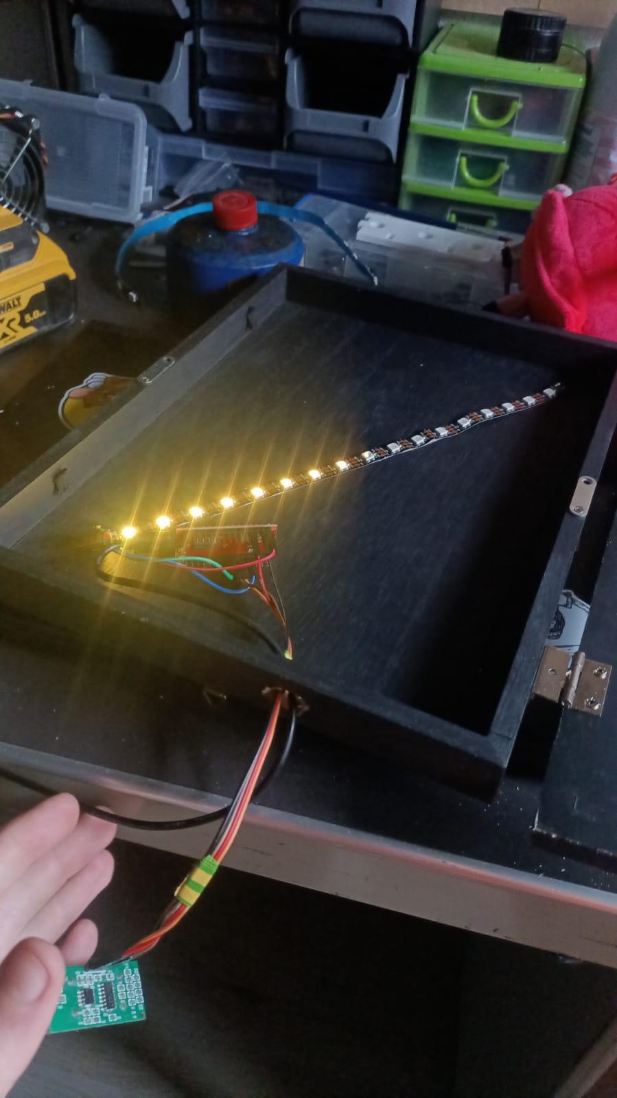 Neopixel Ultrasonic Reactive Picture Frame for Arduino : 6 Steps - Instructables