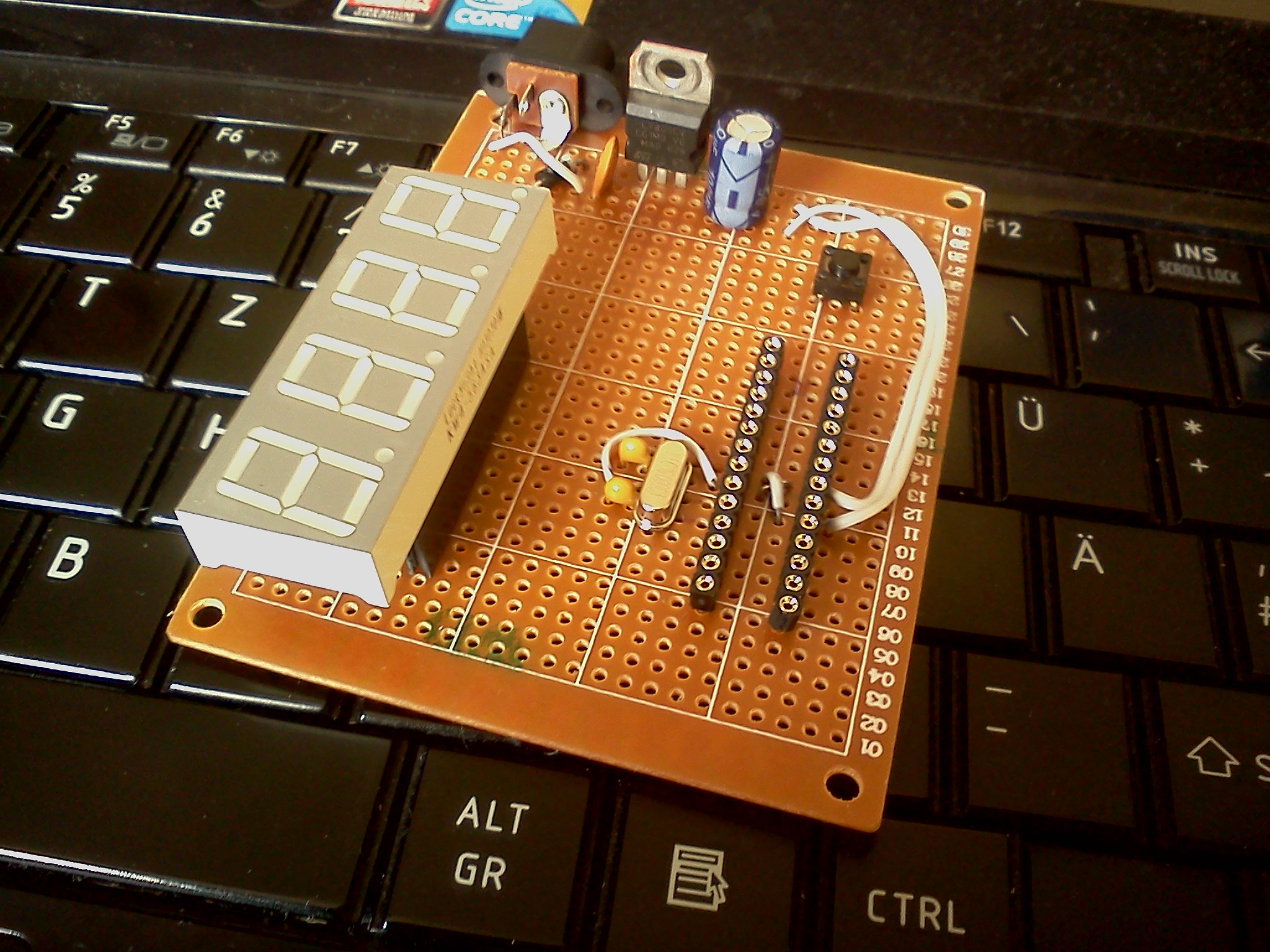 Four Digit Seven Segments Display Counter/thermometer - Instructables