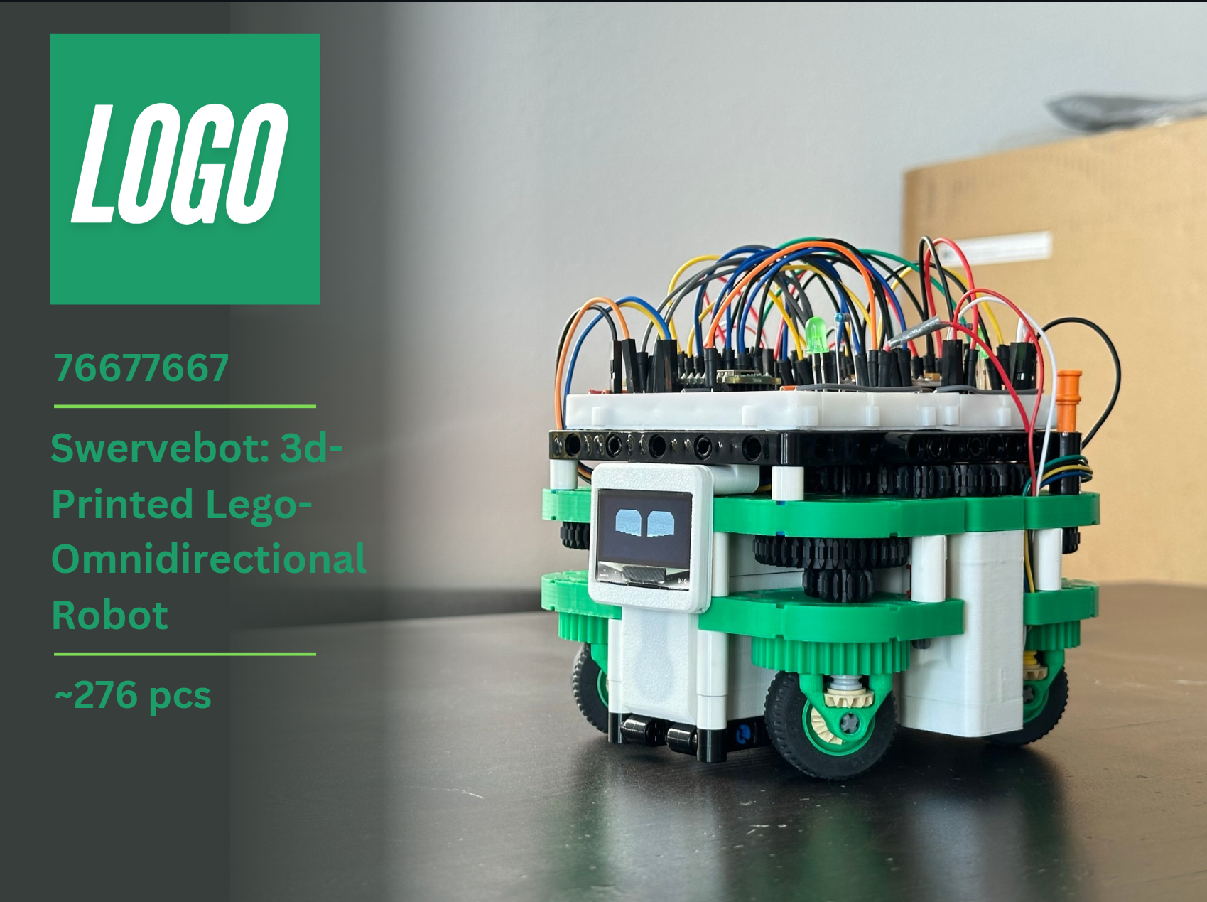 Swervebot: 3d-Printed Lego-compatible Omnidirectional Robot : 7 Steps (with Pictures ...