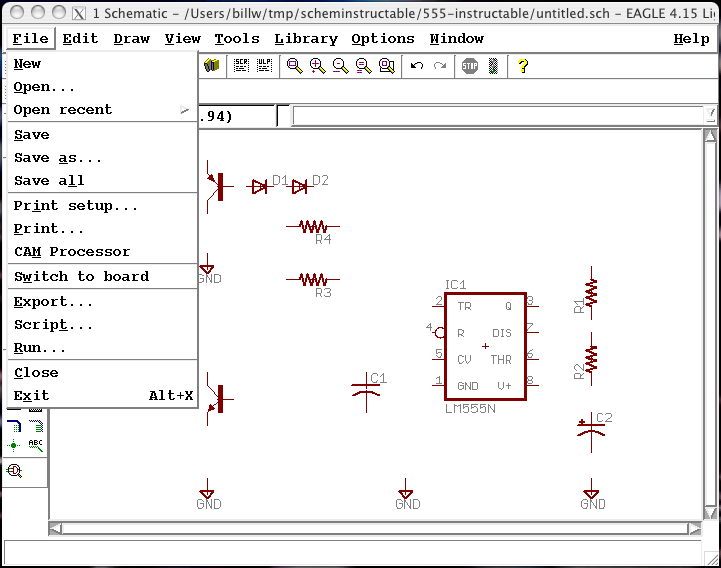 How To Draw Schematic In Eagle