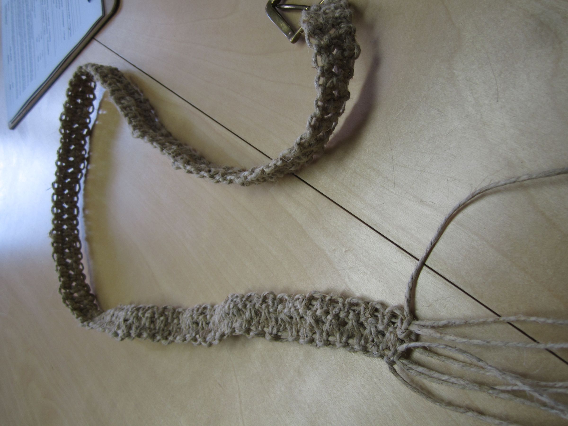 Make a Square Knot Hemp Belt : 4 Steps (with Pictures) - Instructables