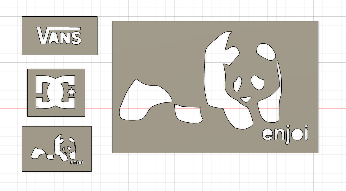 3D Printed Skate Logo Stencils : 4 Steps - Instructables