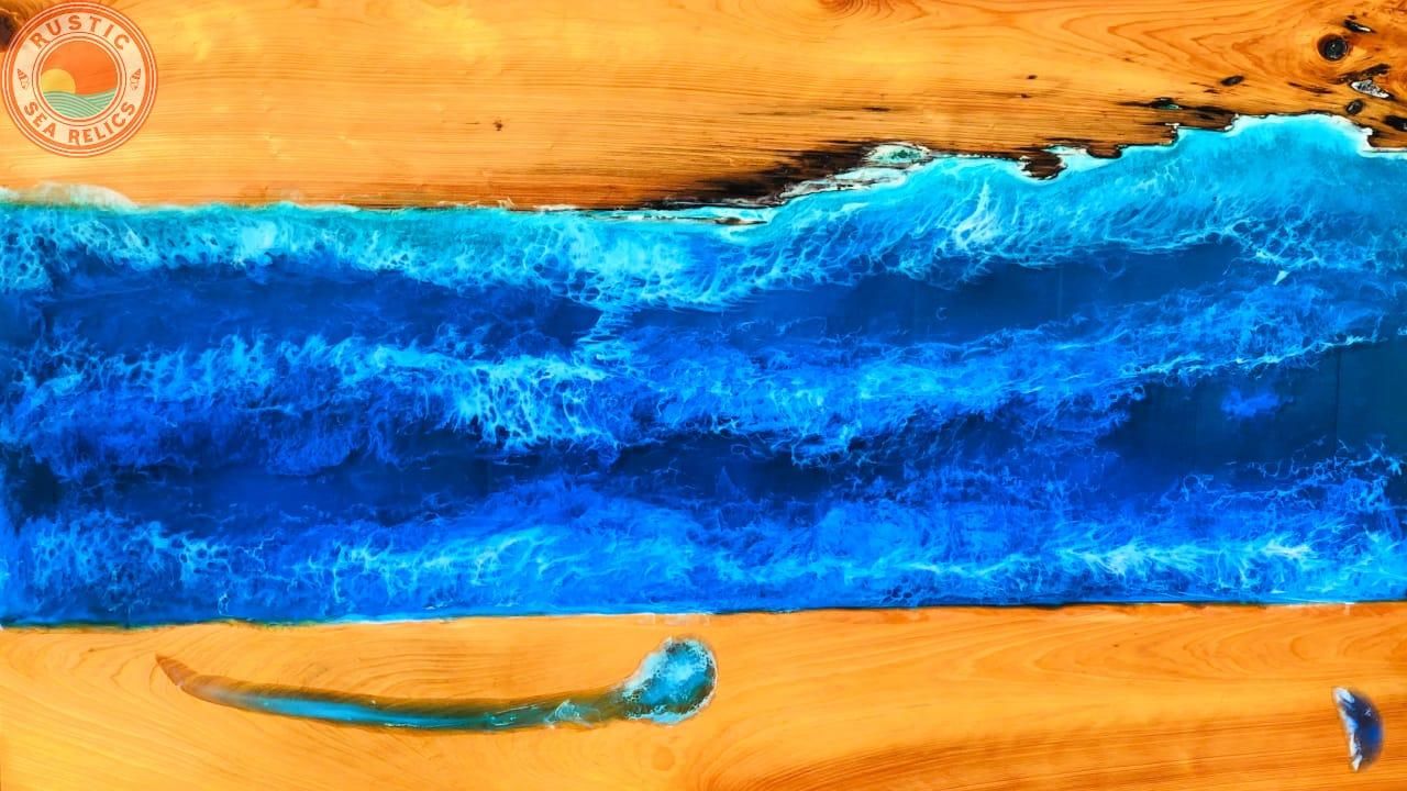How to Make Epoxy Resin Ocean Art With Waves : 14 Steps (with Pictures ...