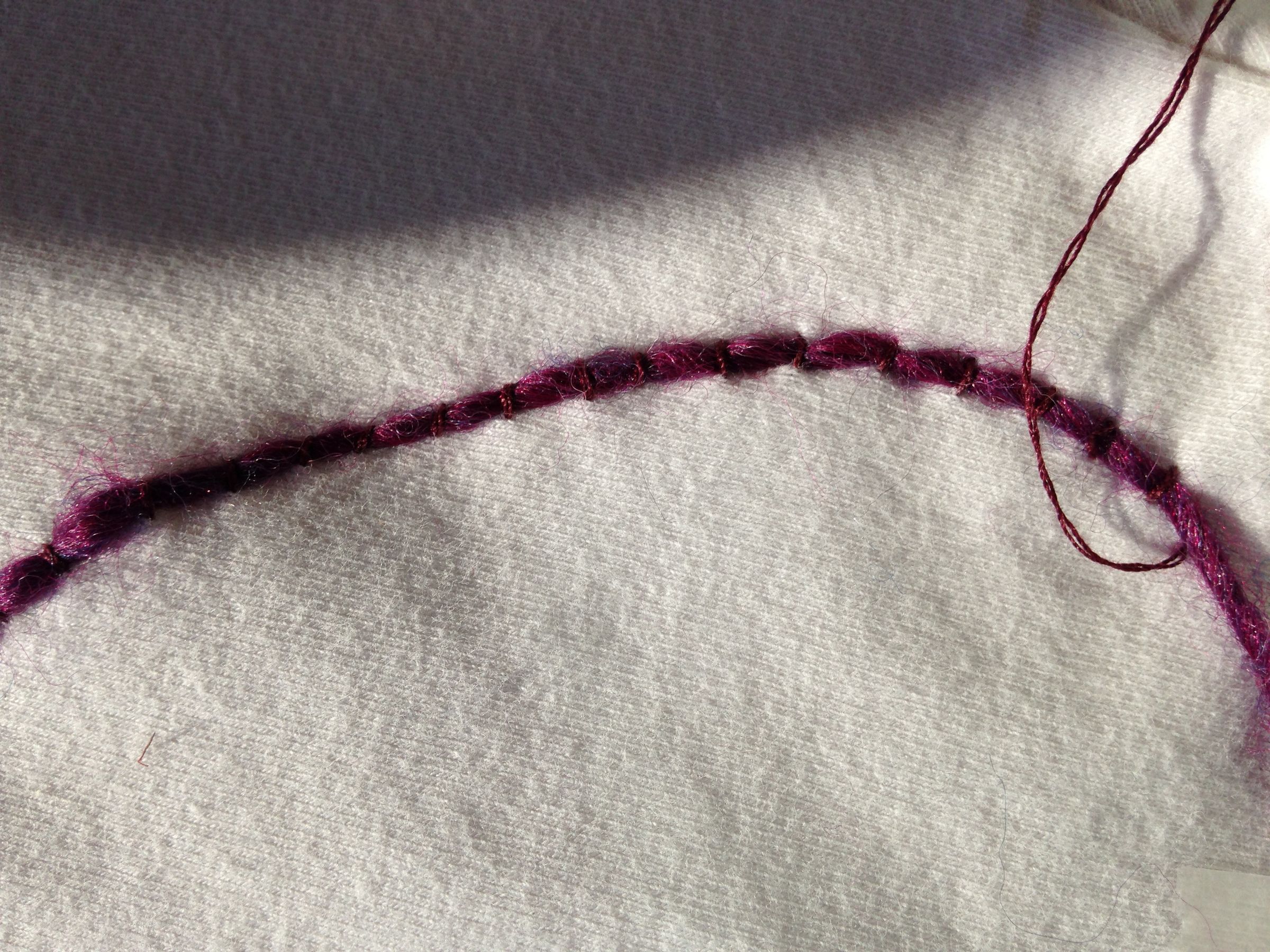 Couching Yarn, Cool Embellishments :) : 4 Steps (with Pictures ...