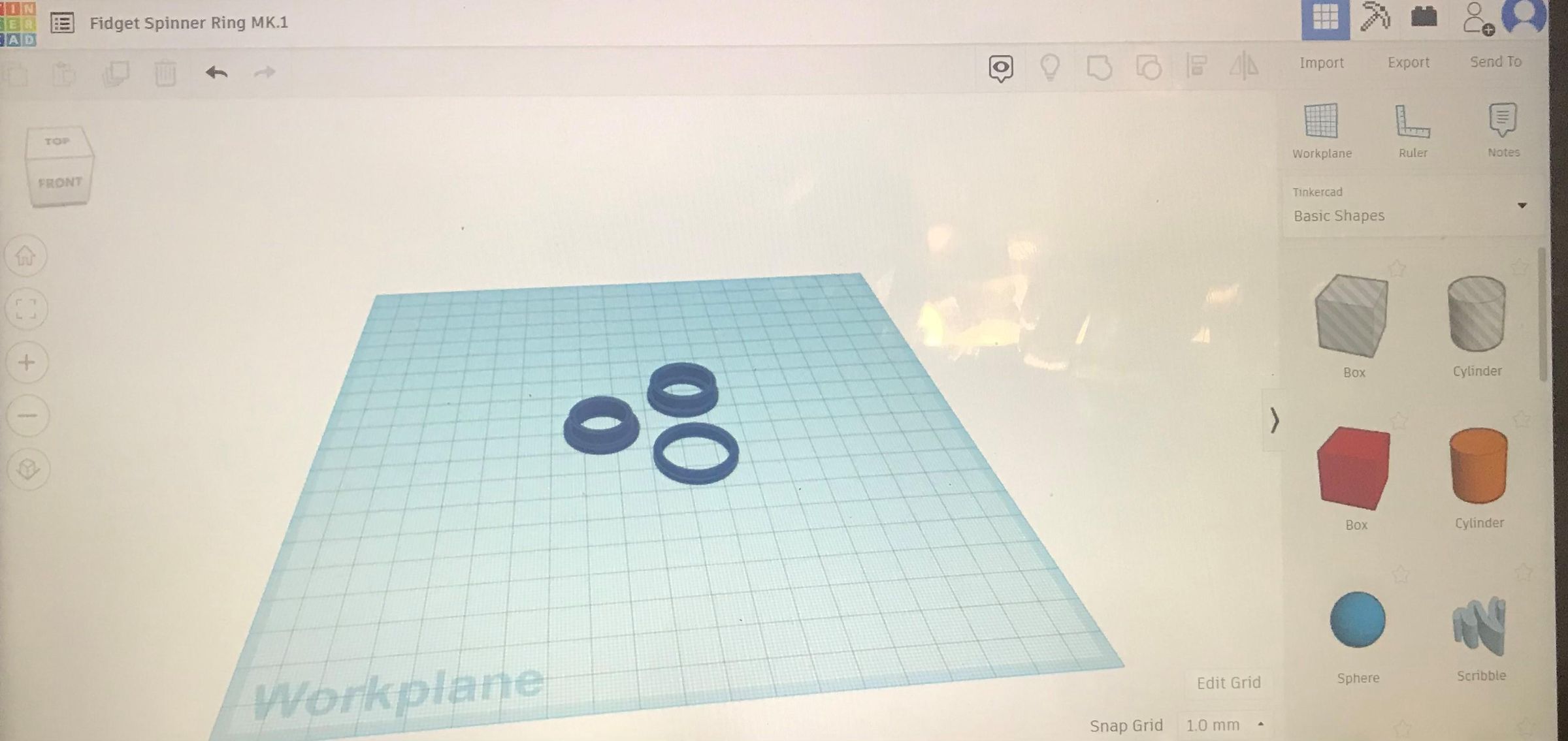 Color-Changing Fidget Spinner Ring Using TinkerCad : 3 Steps ...