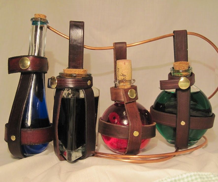 Leather Potion Bottle Holder : 6 Steps (with Pictures) - Instructables