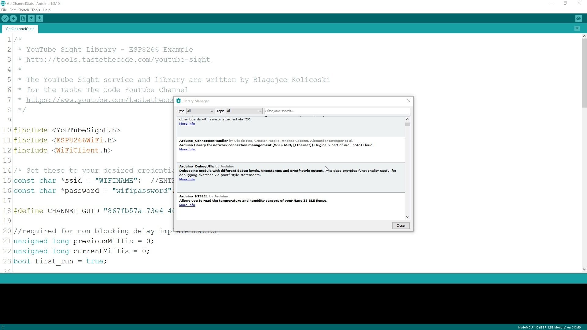 Making an Arduino Library for YouTube Sight : 7 Steps - Instructables