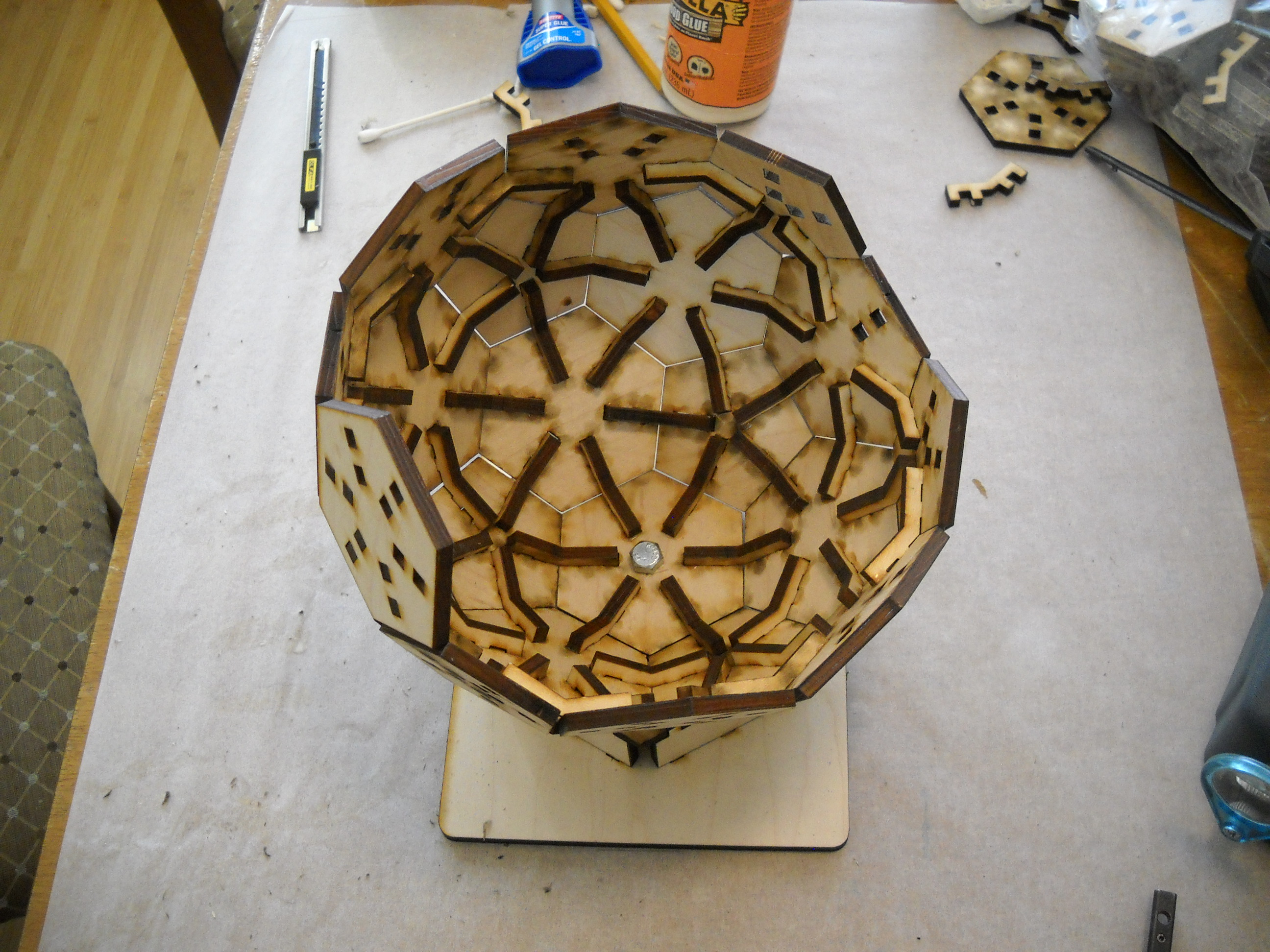 Wooden Truncated Icosahedron Puzzle : 6 Steps (with Pictures ...