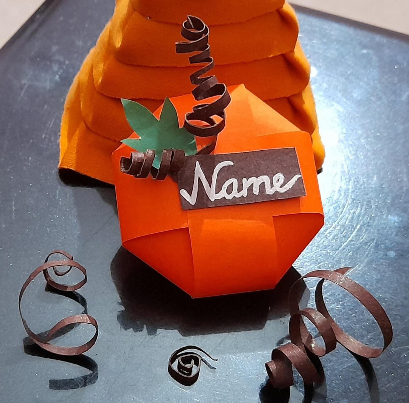 Pumpkin Name Card : 4 Steps (with Pictures) - Instructables
