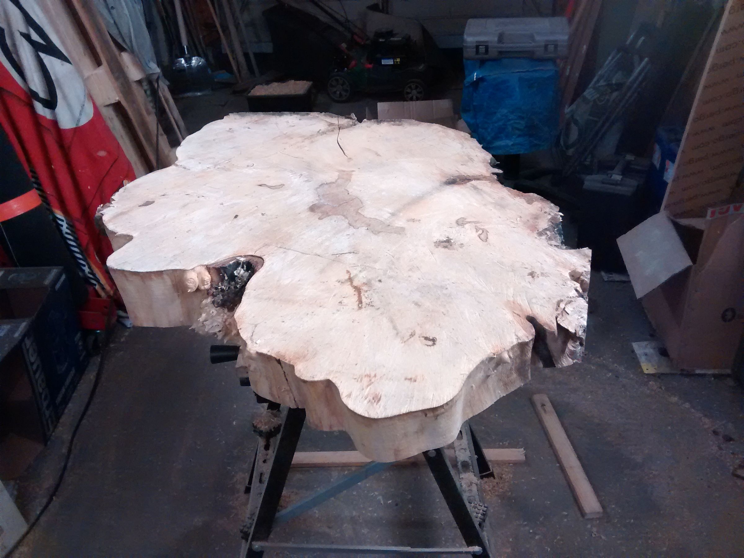 Large Log Slice Table : 9 Steps (with Pictures) - Instructables