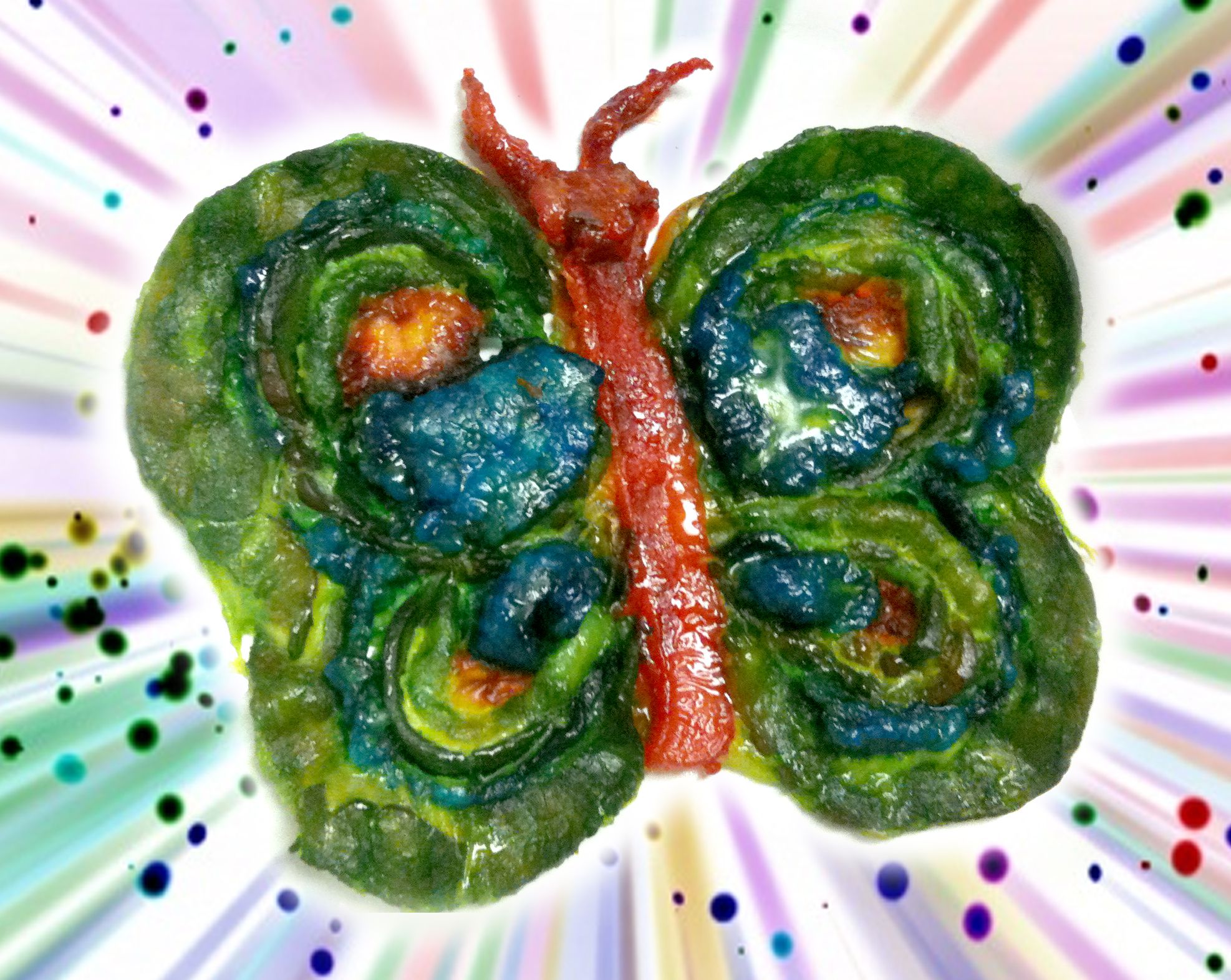 Rainbow Bacon Butterfly! : 5 Steps - Instructables