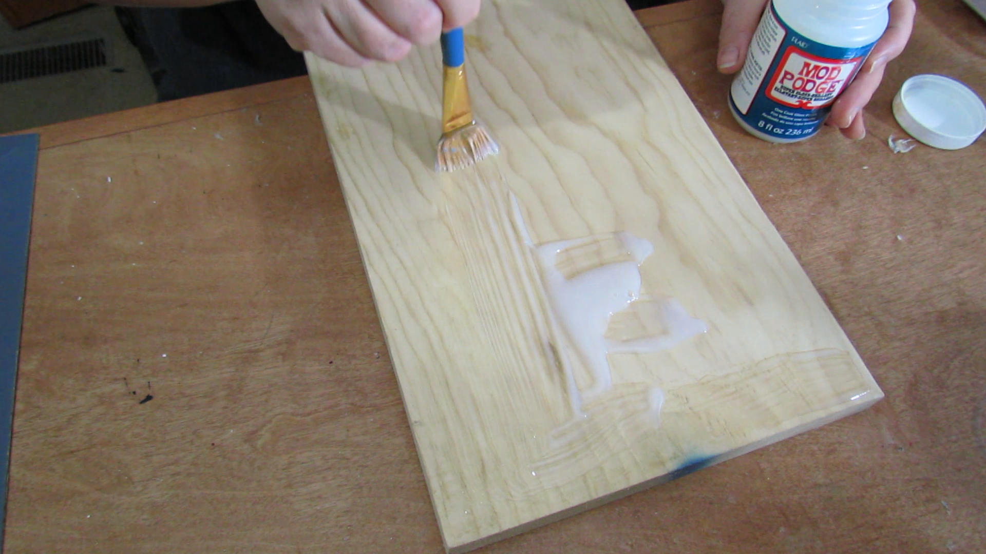 How to Add a Paper Image to Wood - Wood Letter : 9 Steps (with Pictures ...