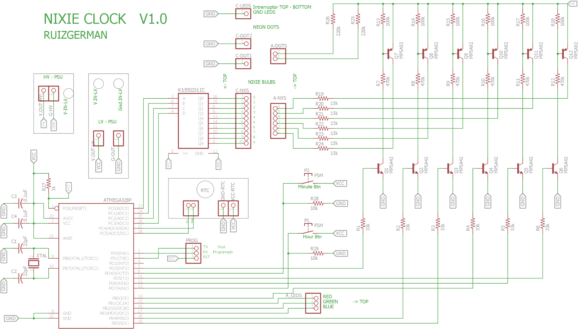 Simple User-adjustable DIY Nixie Clock : 25 Steps (with Pictures ...
