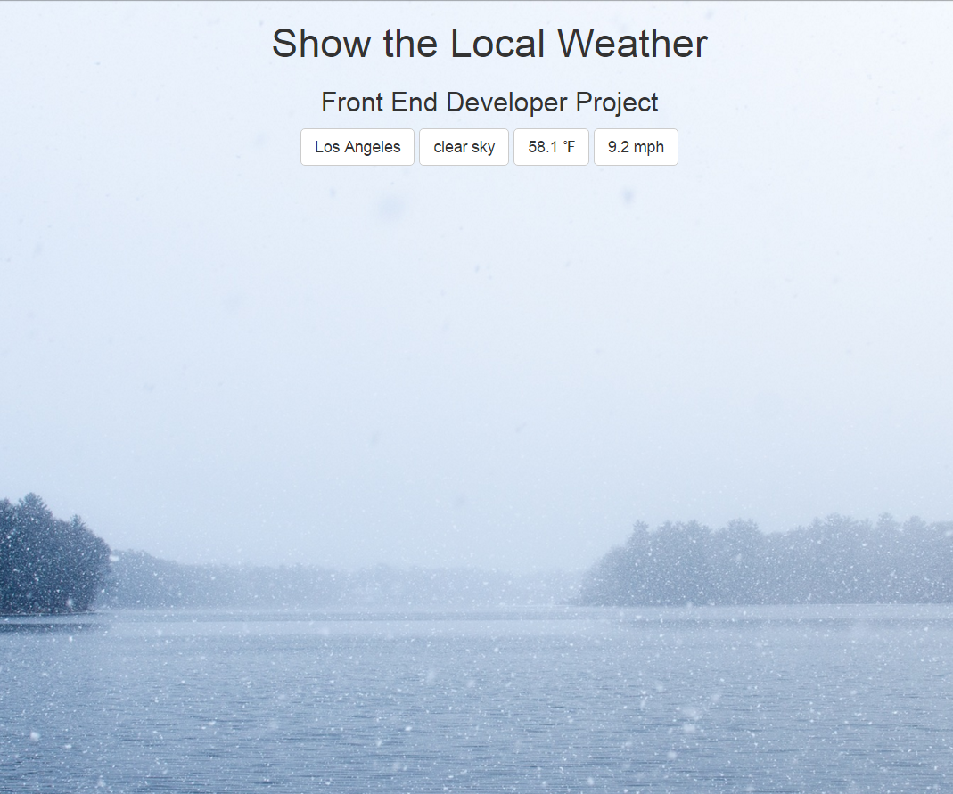 Open Weather API - Show the Local Weather Project : 10 Steps ...