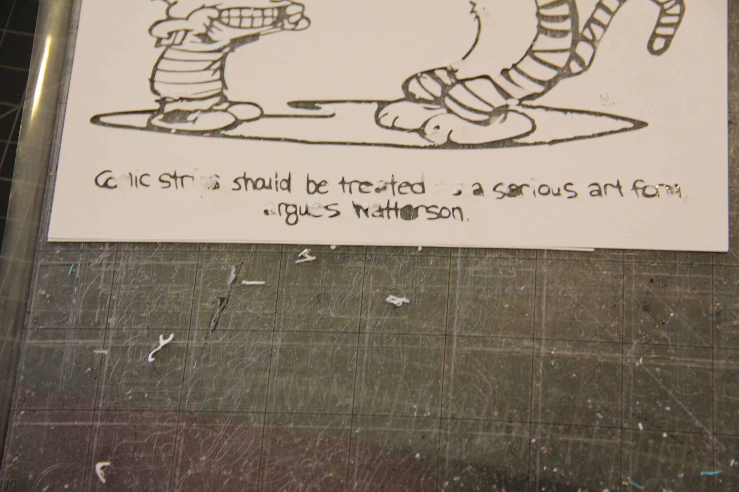 Paper Cut Calvin and Hobbes - Instructables