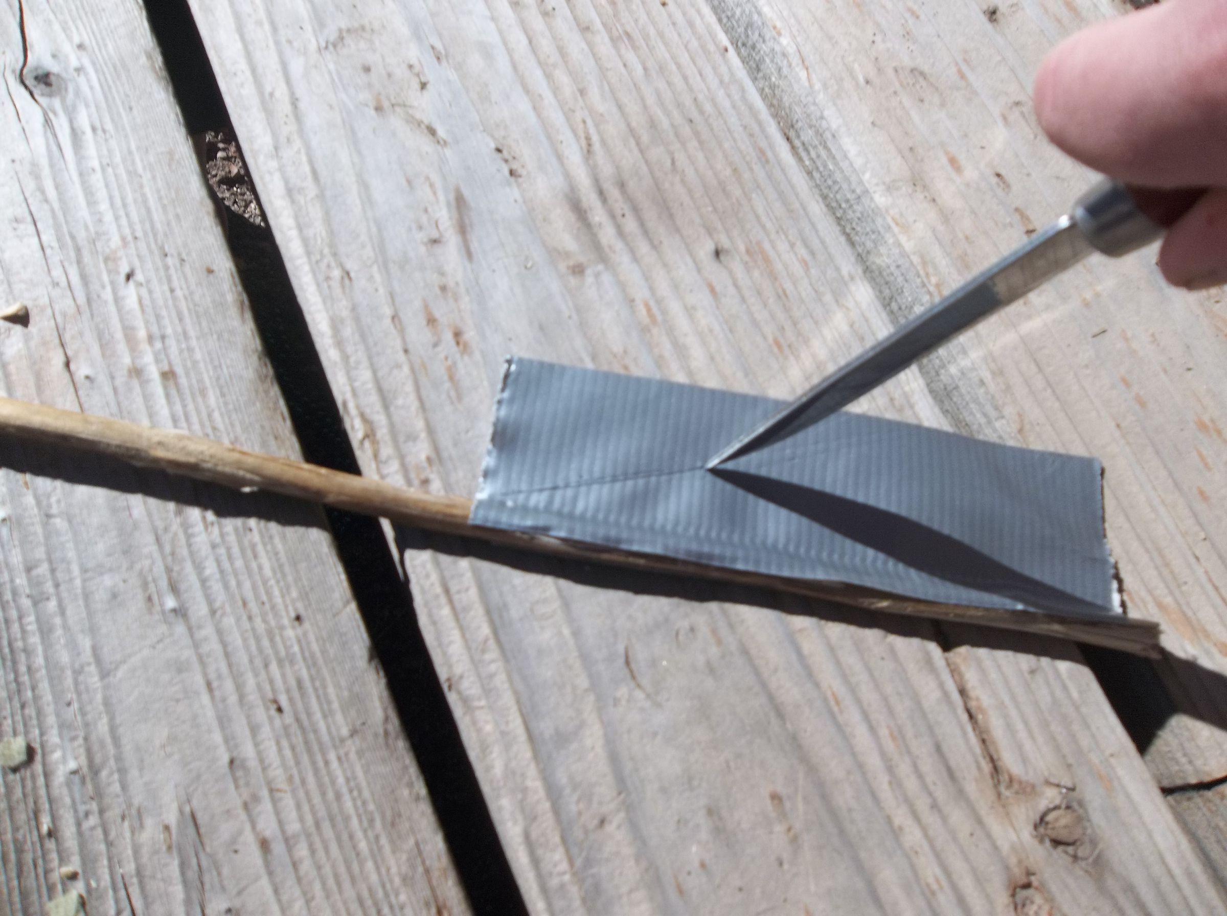The Pathfinder Dart- Atlatl Using String(With Duct Tape Fletching) : 6 ...
