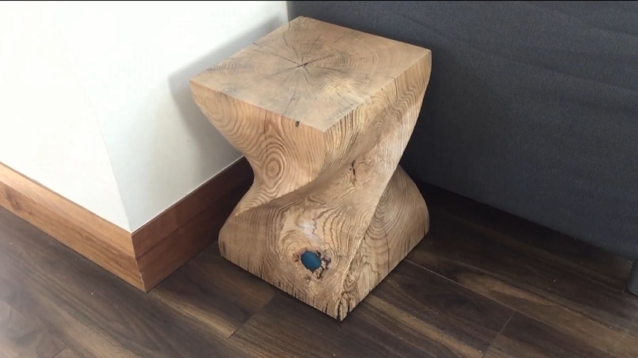 Twisted Stool / End Table : 14 Steps (with Pictures) - Instructables