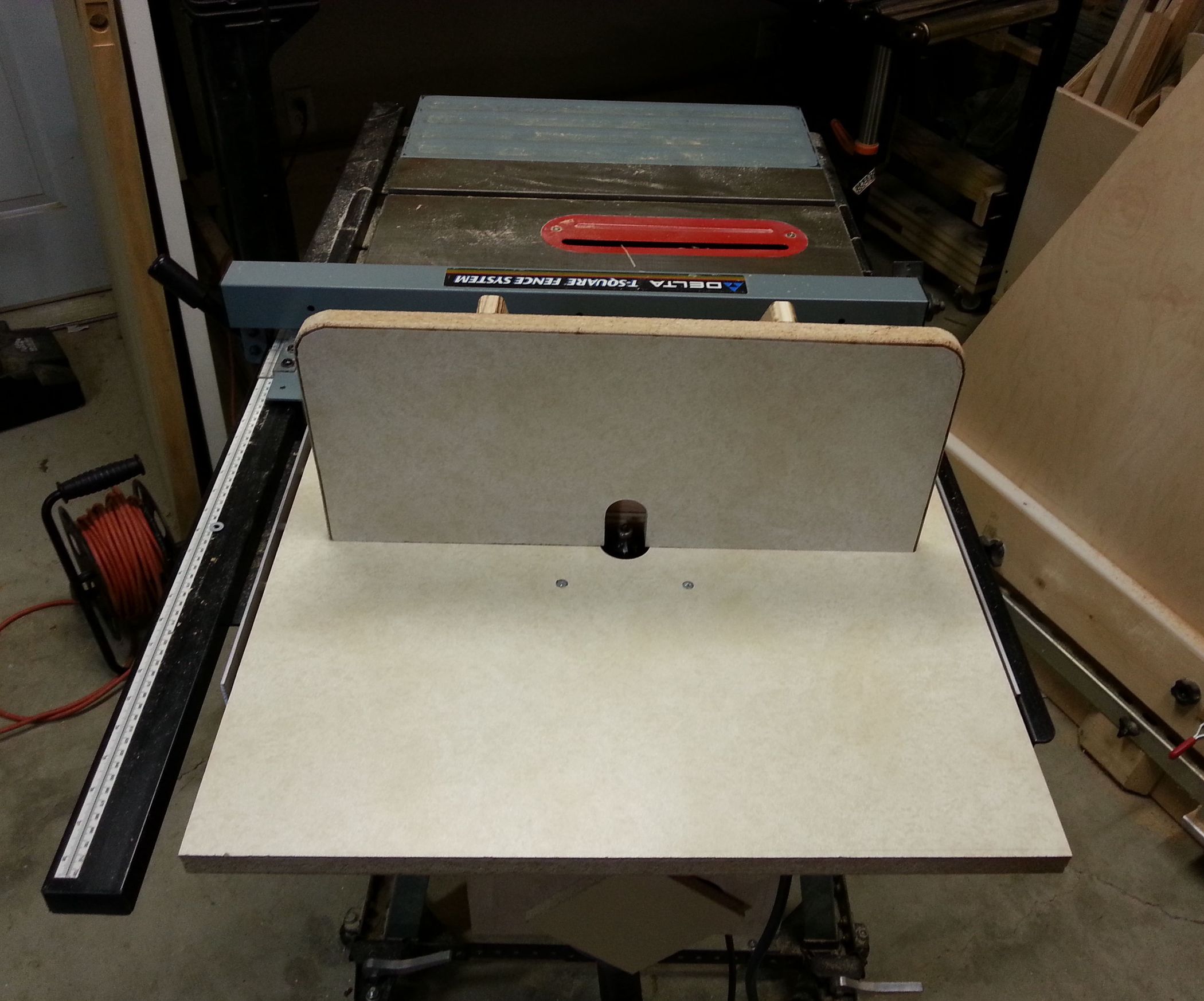 Add a Router Table With Dust Collector to Your Table Saw : 7 Steps ...
