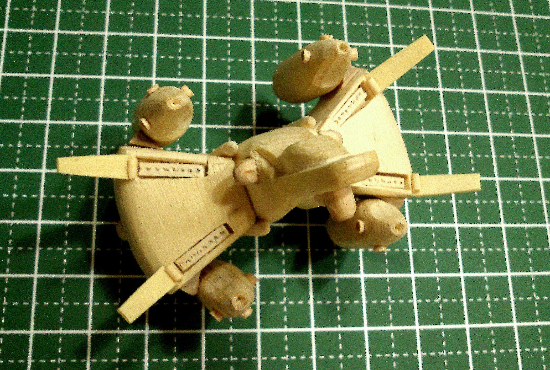 Mini Gunstar Popsicle Stick Model : 6 Steps - Instructables