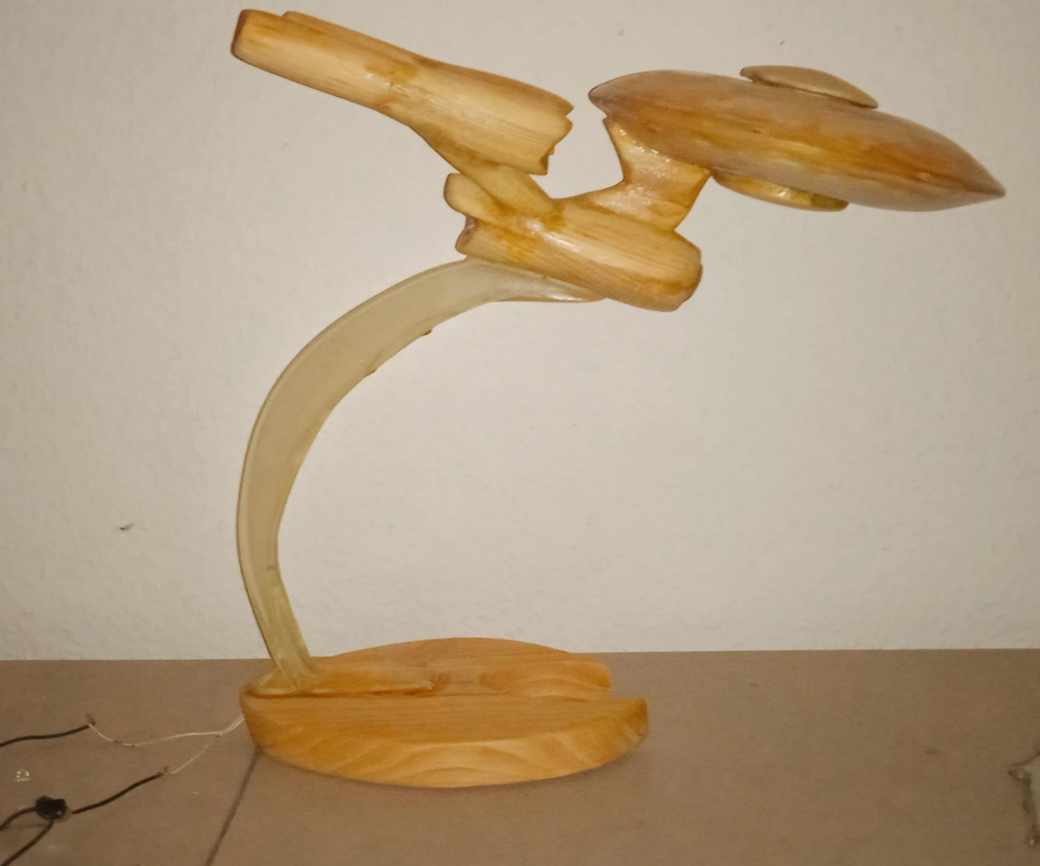 Making an Amazing Wooden Spaceship Table Lamp : 12 Steps (with Pictures ...