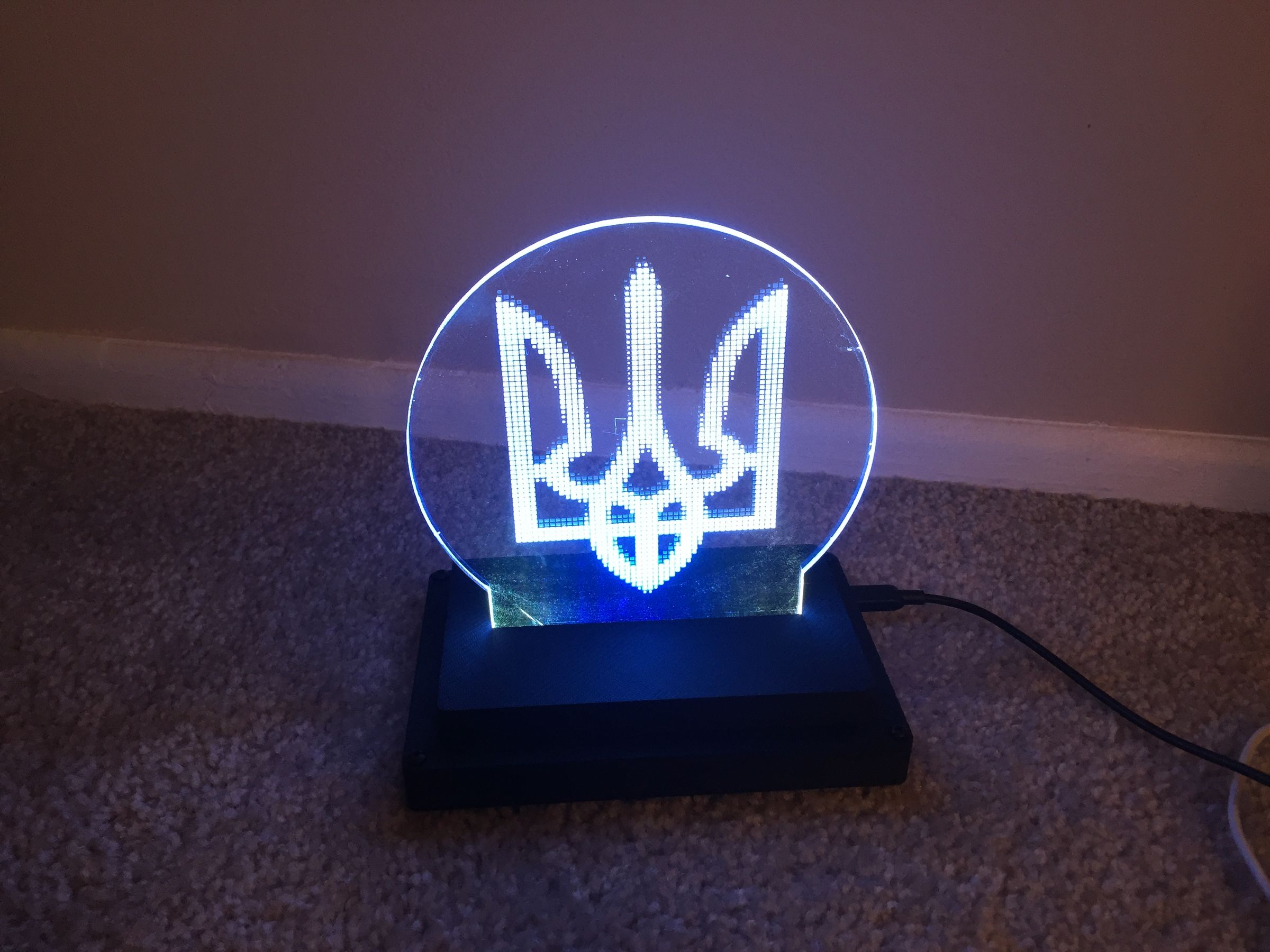 2D Art With Programmable LEDs and Customizable Base and Logo : 5 Steps ...
