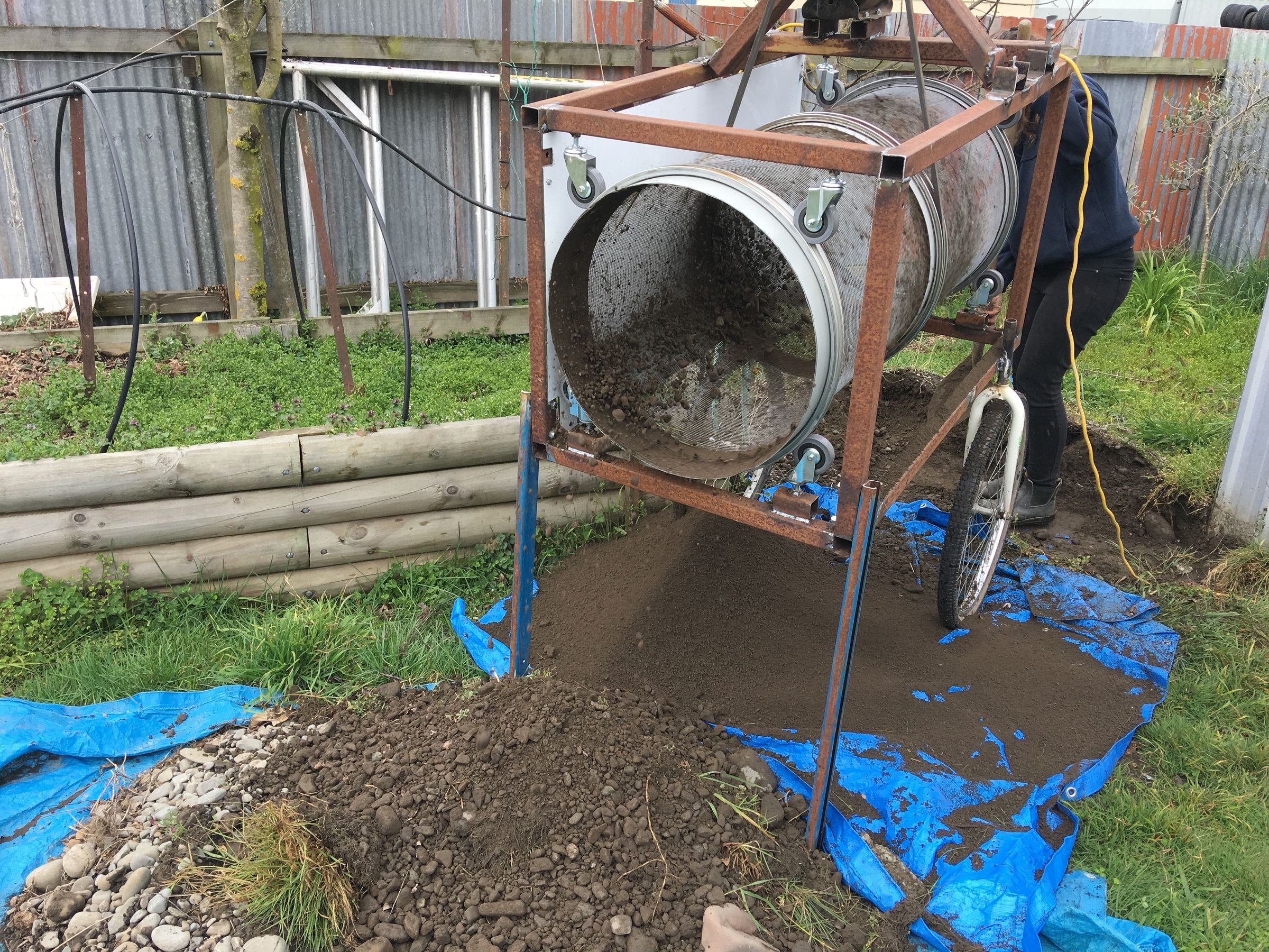 Building a Soil Sifter / Rotary Trommel : 7 Steps (with Pictures ...