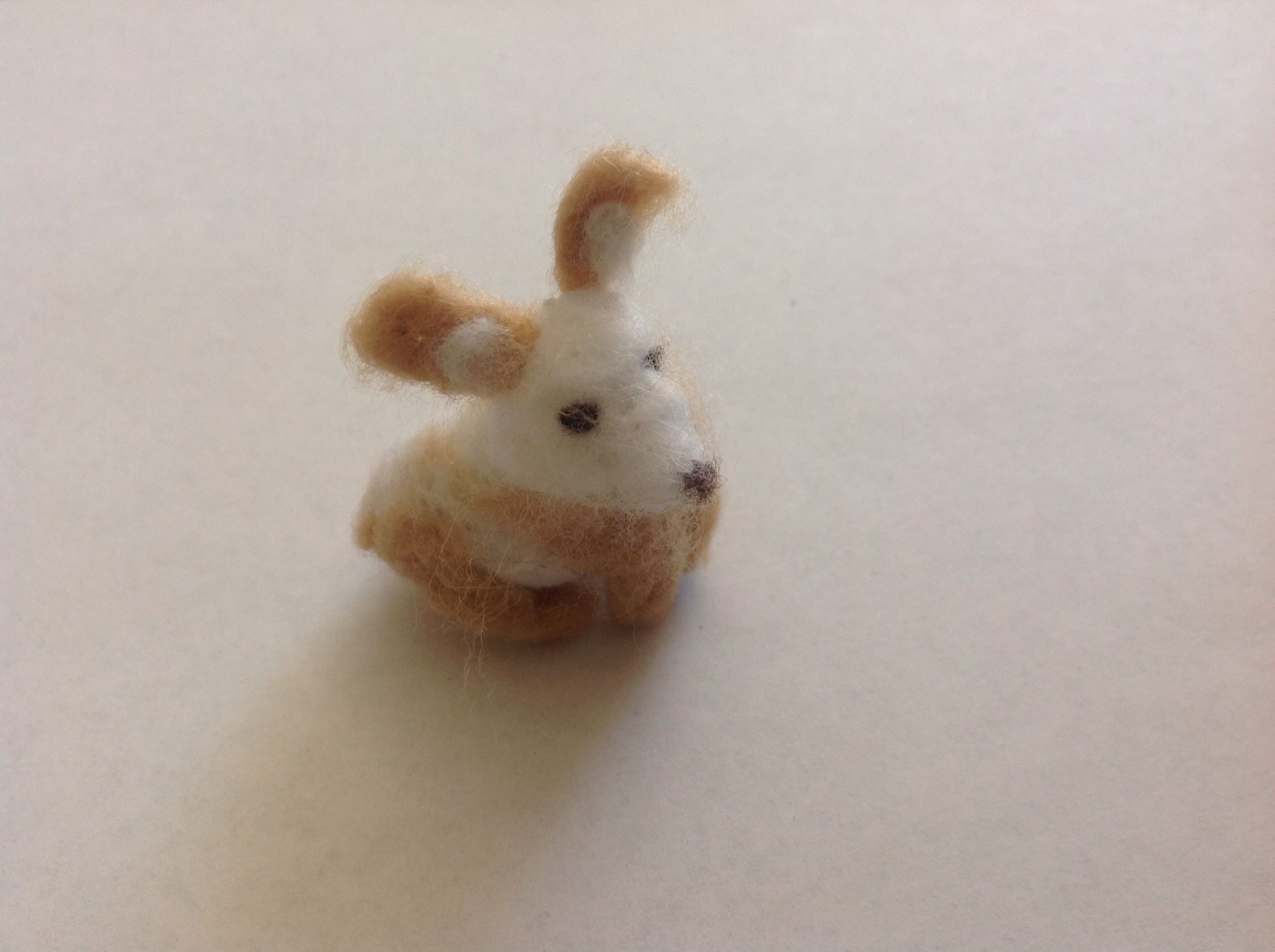 Needle Felted Bunny Rabbit : 3 Steps - Instructables