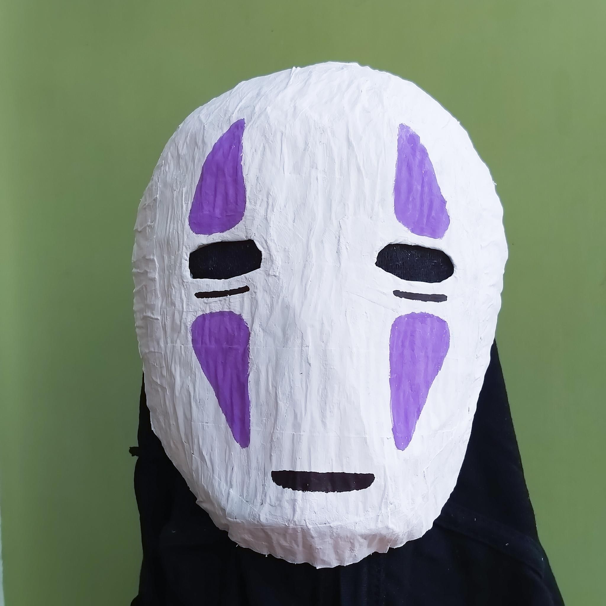 No Face Spirited Away Mask Template